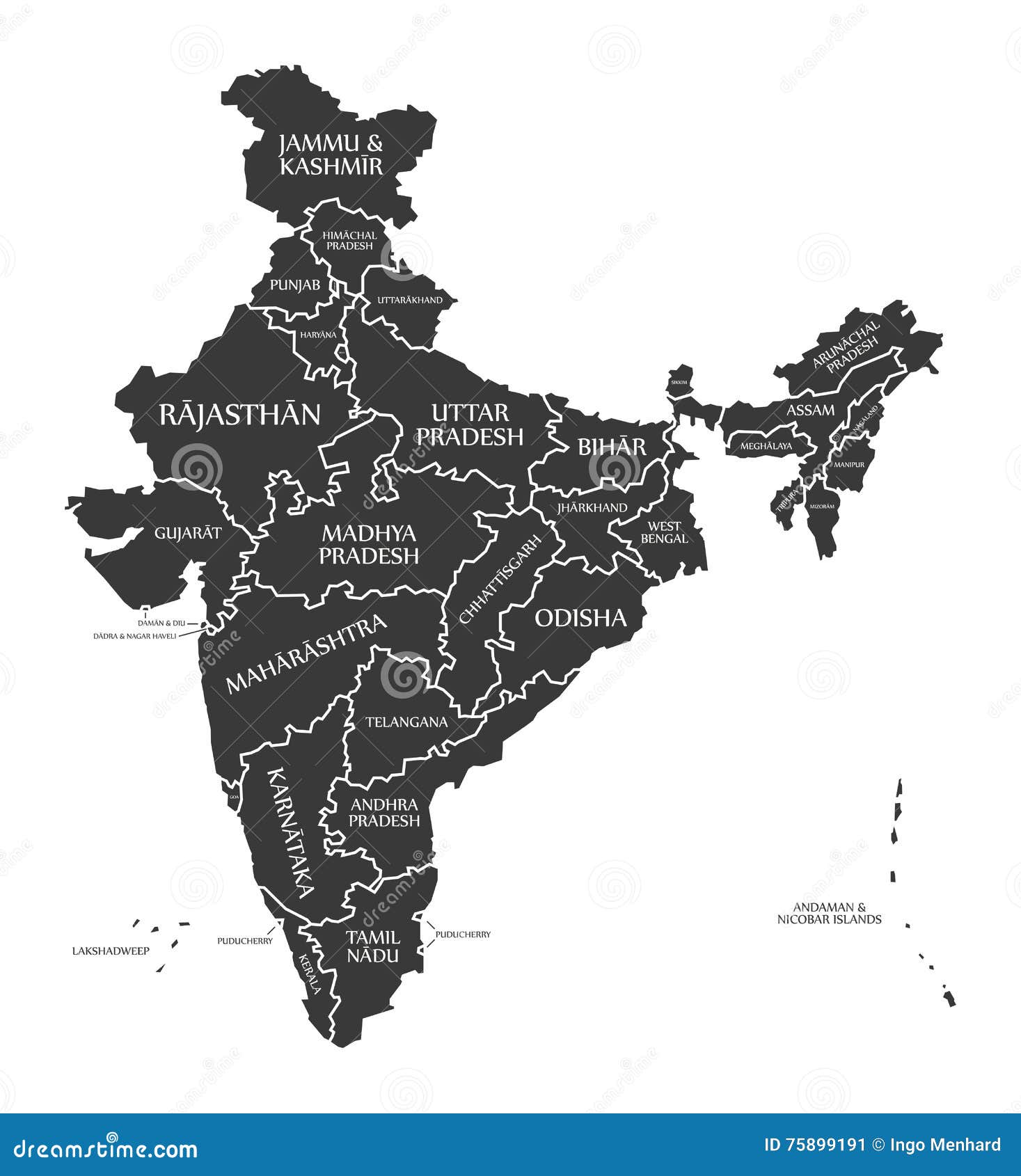 Political Map Of India Labelled - Uiuc Spring Break 2024