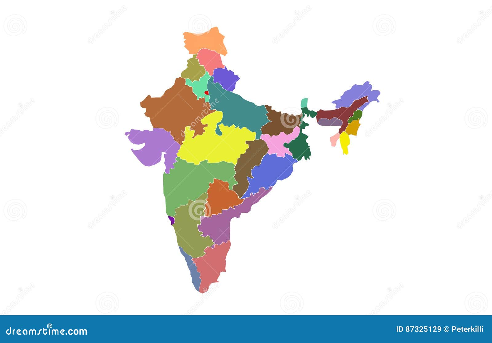 India Map stock illustration. Illustration of capital - 87325129