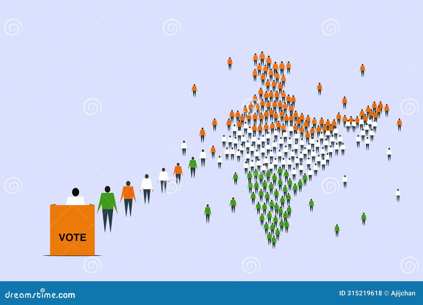 Cast A Vote Election On A World Background, 3D Rendering. World Country ...