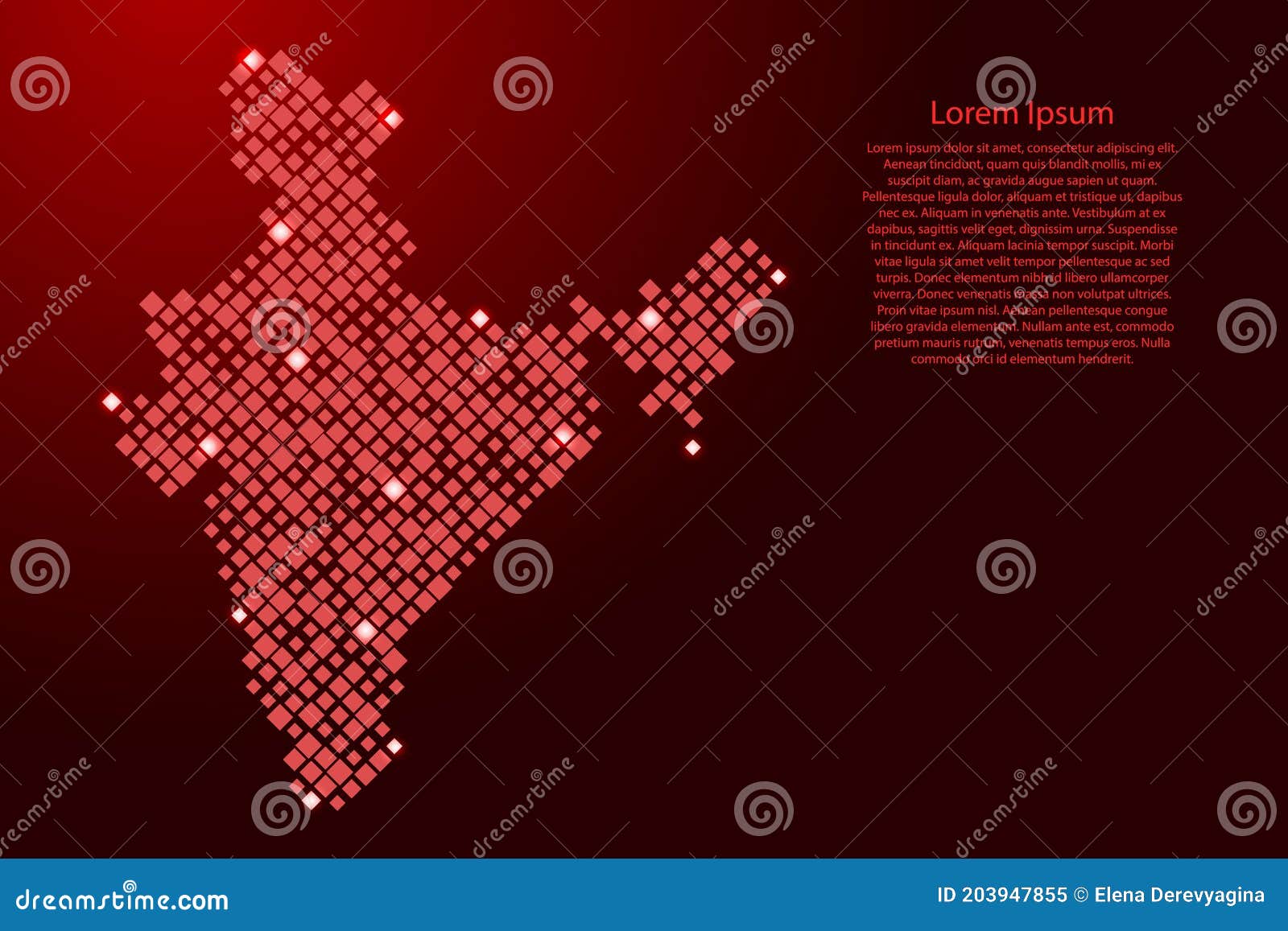 Map Of India In Different Style: Colored With Indian National Flag ...