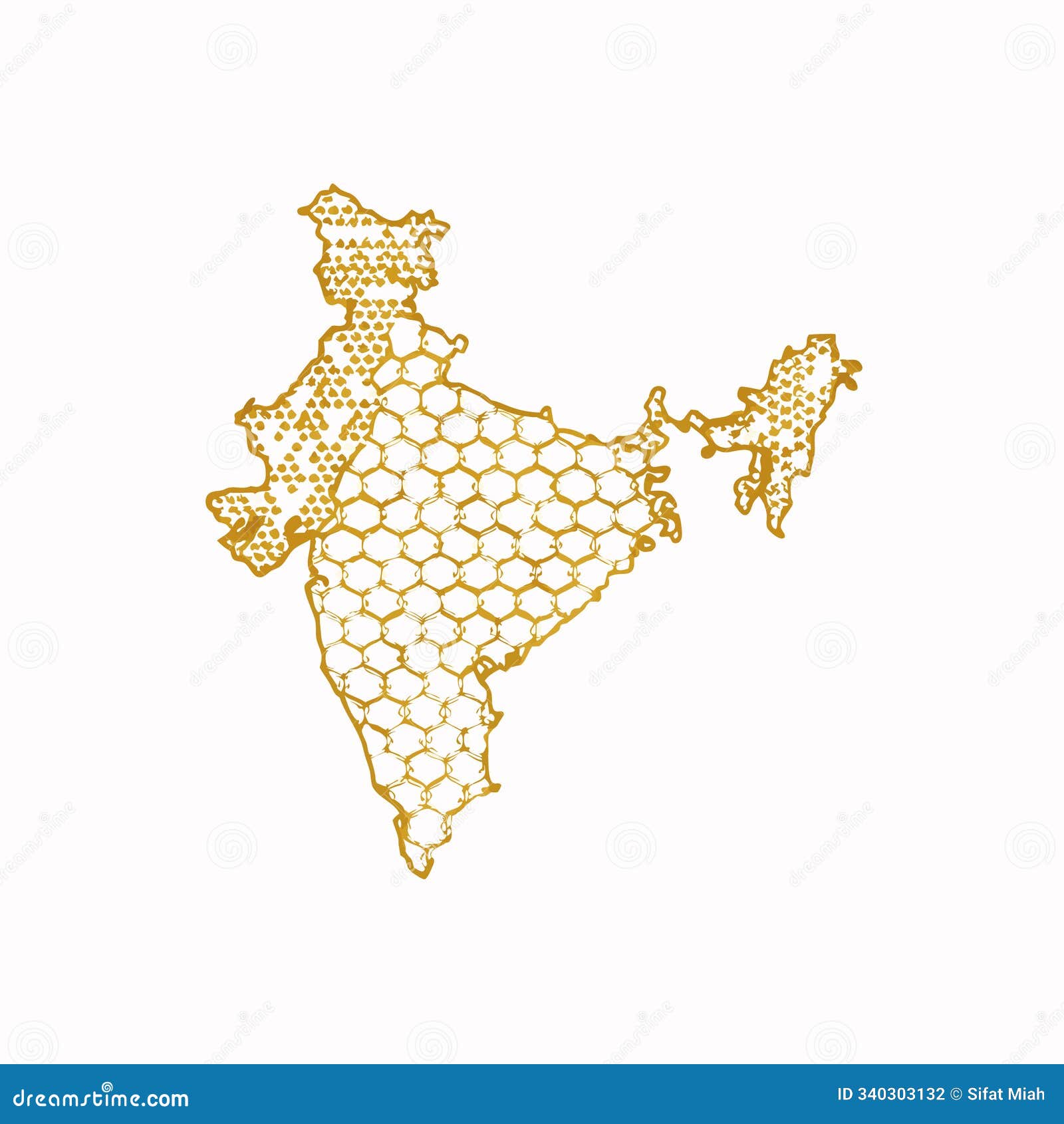 India Map Vector on White Background Stock Vector - Illustration of ...