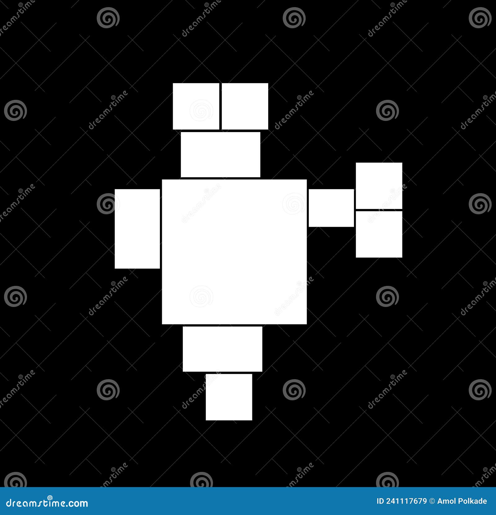 India Map Visual in Graphic Square Form. India Map Icon Stock ...