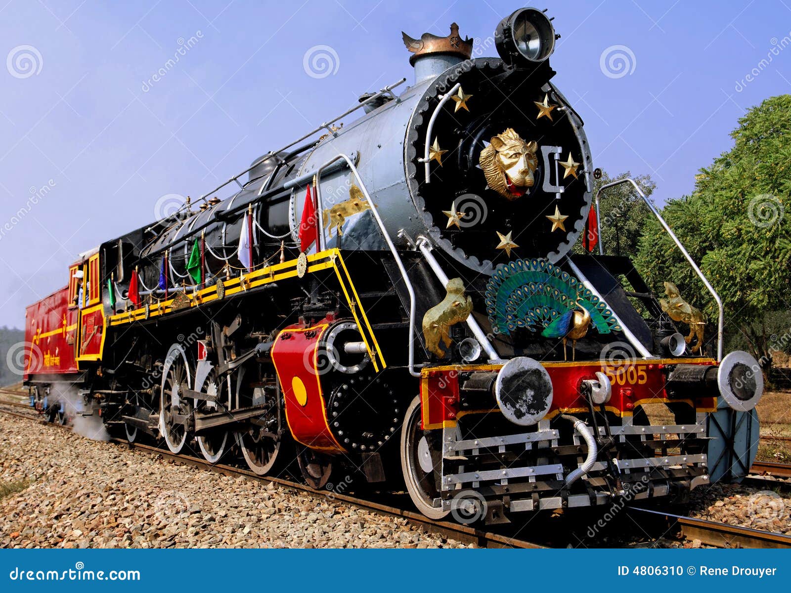 Indian Steam Engine Train