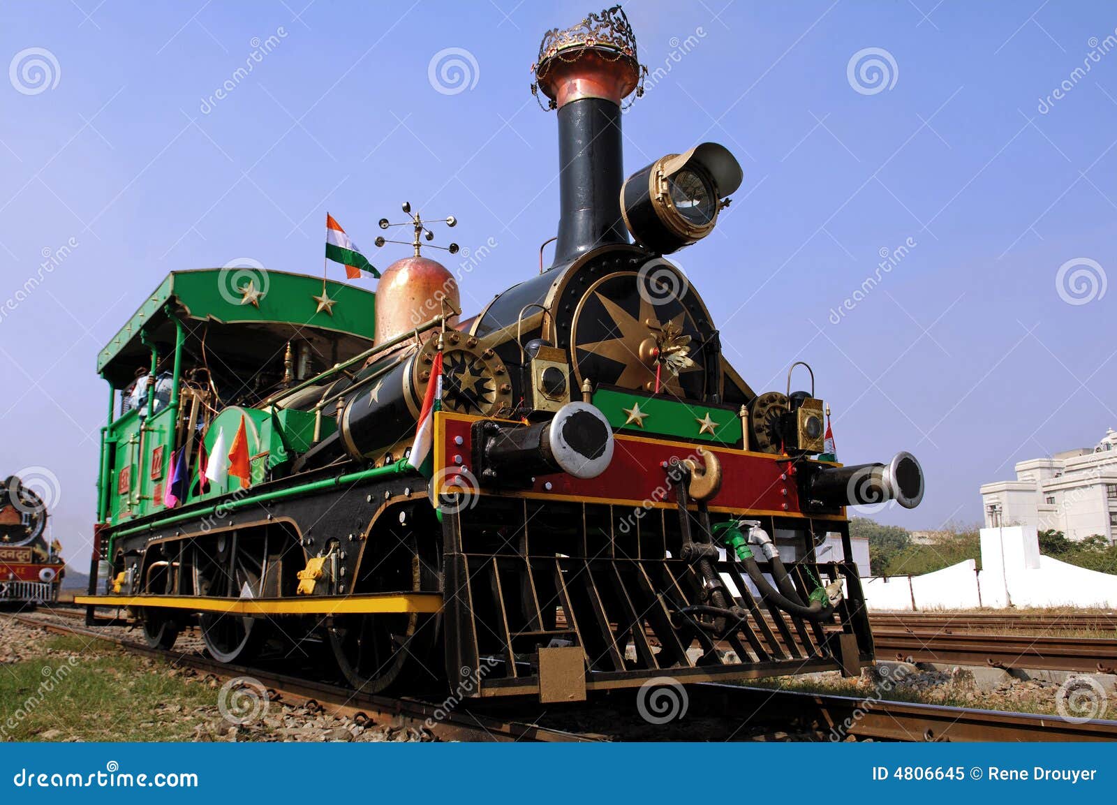 Indian Steam Engine Train