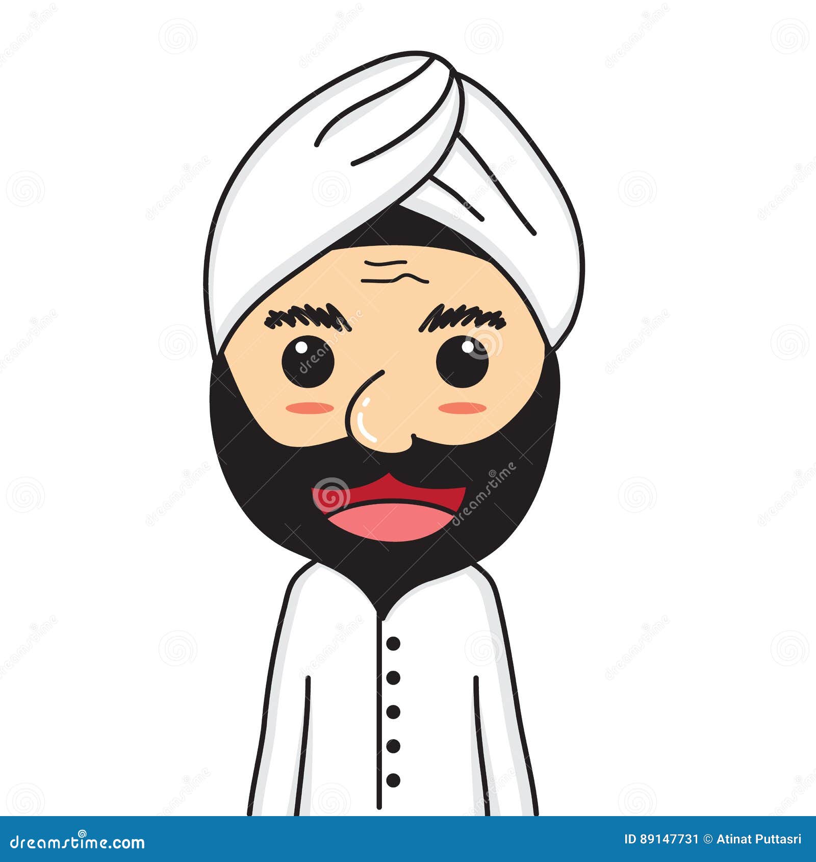 India People Cartoon Design. Stock Vector - Illustration of turban ...