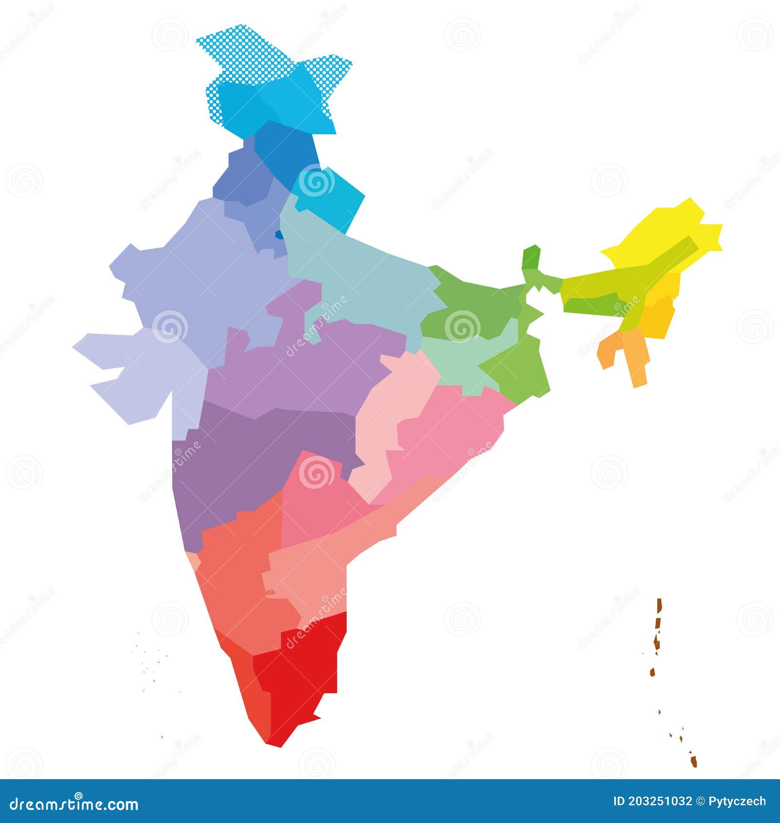 India - Political Map of Administrative Divisions Stock Vector ... India - Political Map of Administrative Divisions Stock Vector ...