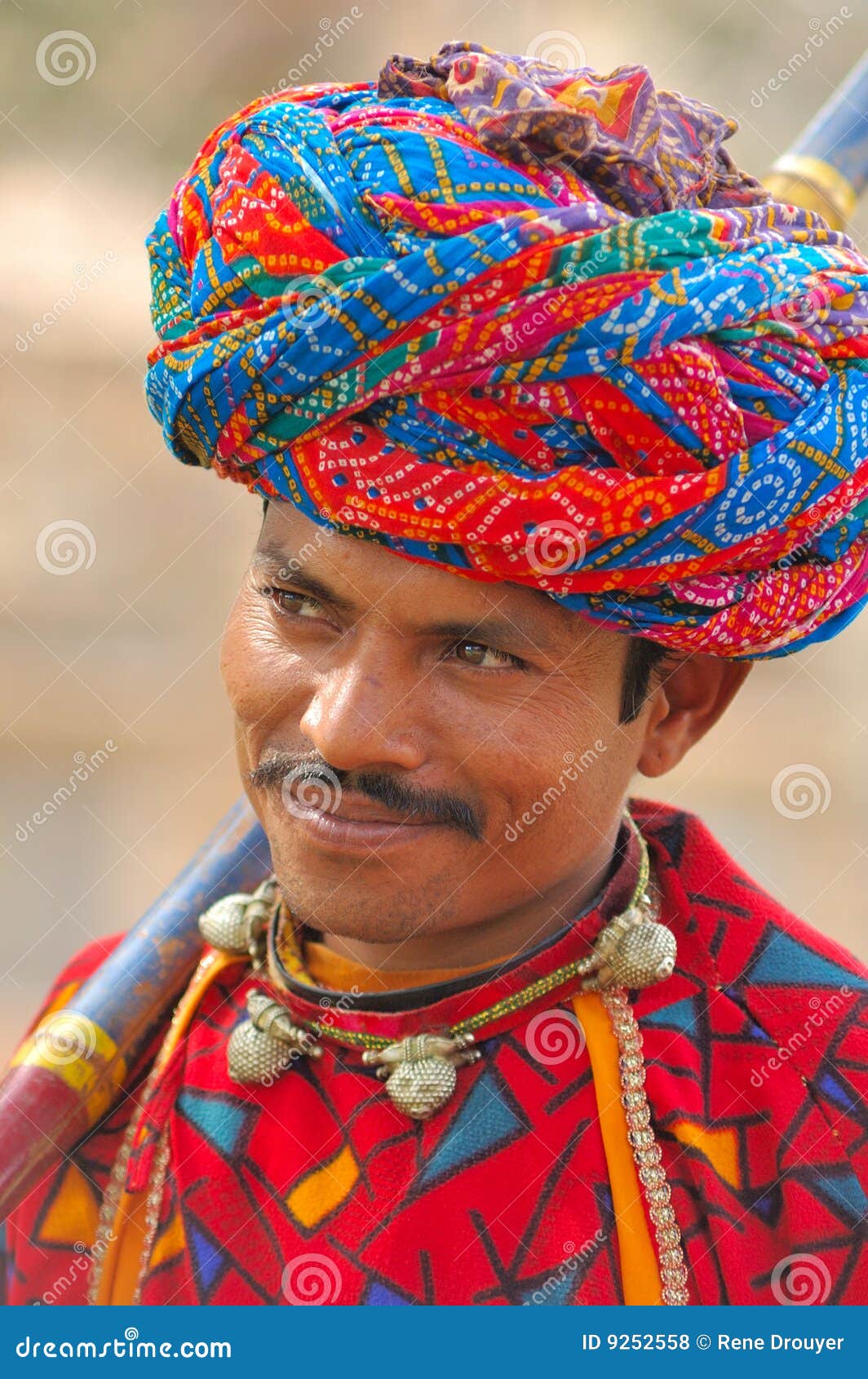 India, Rajasthan: Colourful Turban Editorial Stock Photo - Image of ...