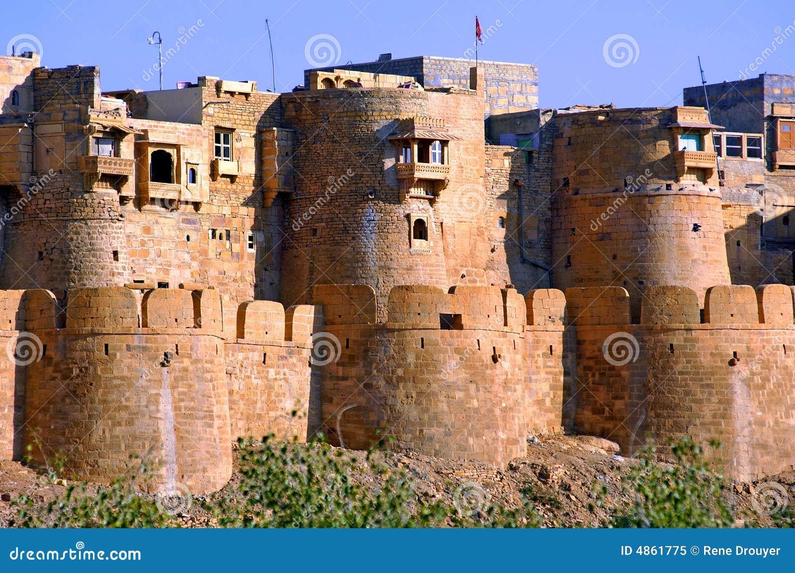 India, Rajasthan, Jaisalmer: the Fort Stock Image - Image of asia ...