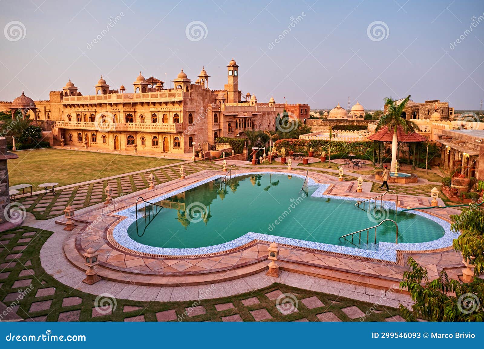 India Rajasthan. Khimsar Fort Stock Image - Image of tree, dunes: 299546093