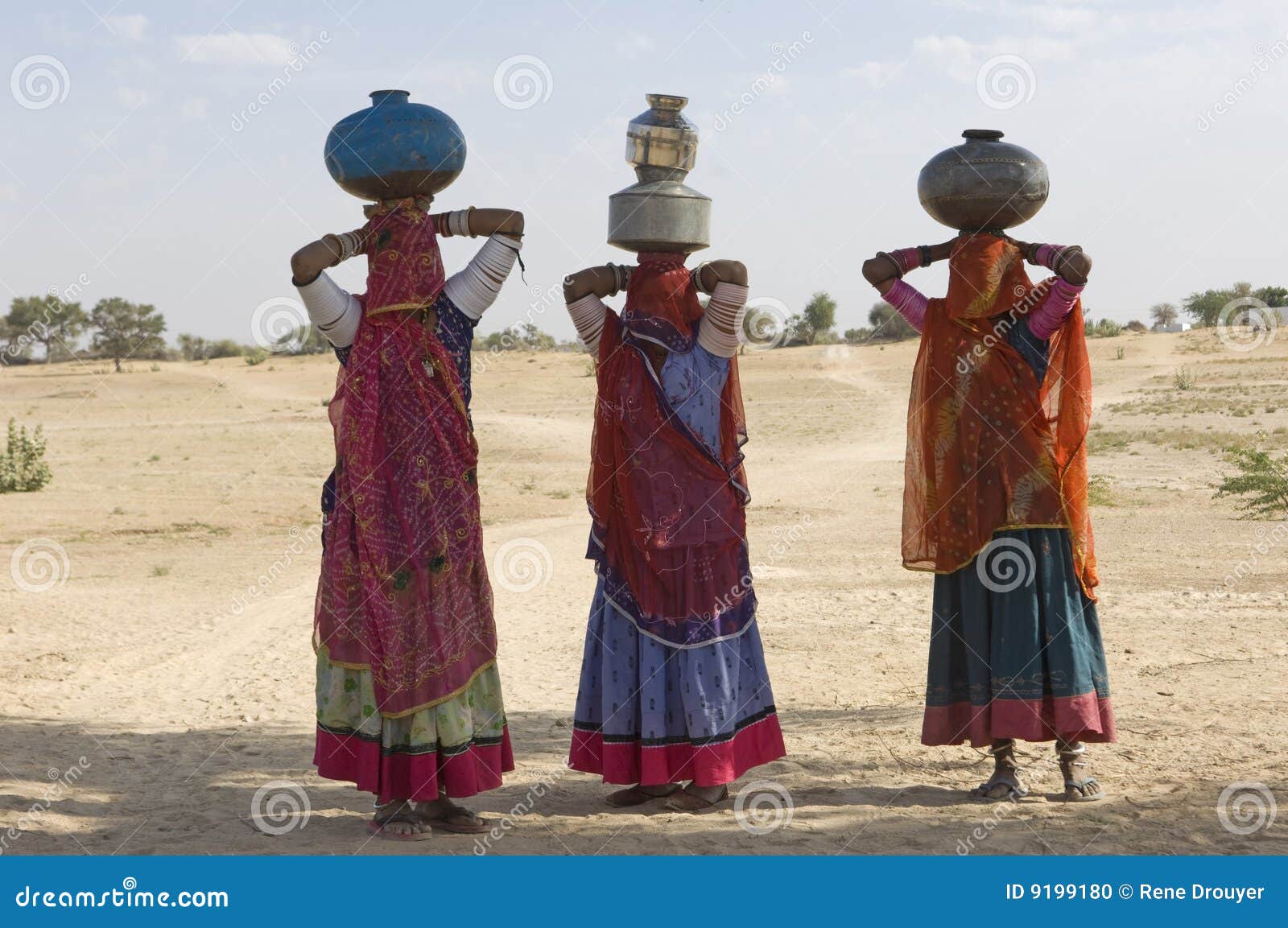 India, Rajasthan, Thar Desert: Colourful Indian Wo Editorial Image ...