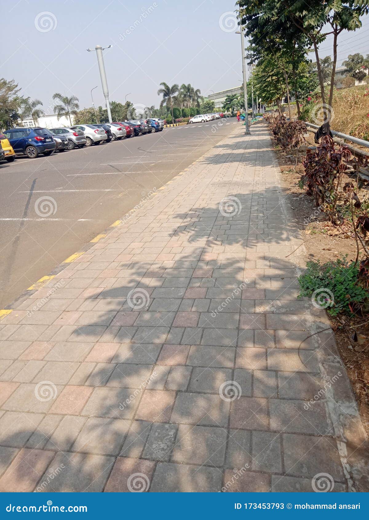India Road Side Walk Man Place Stock Image - Image of india, road ...