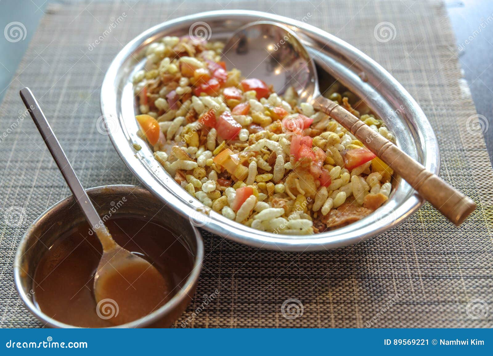 India Savoury Snack -Bhel Puri Stock Image - Image of salty, diwali ...