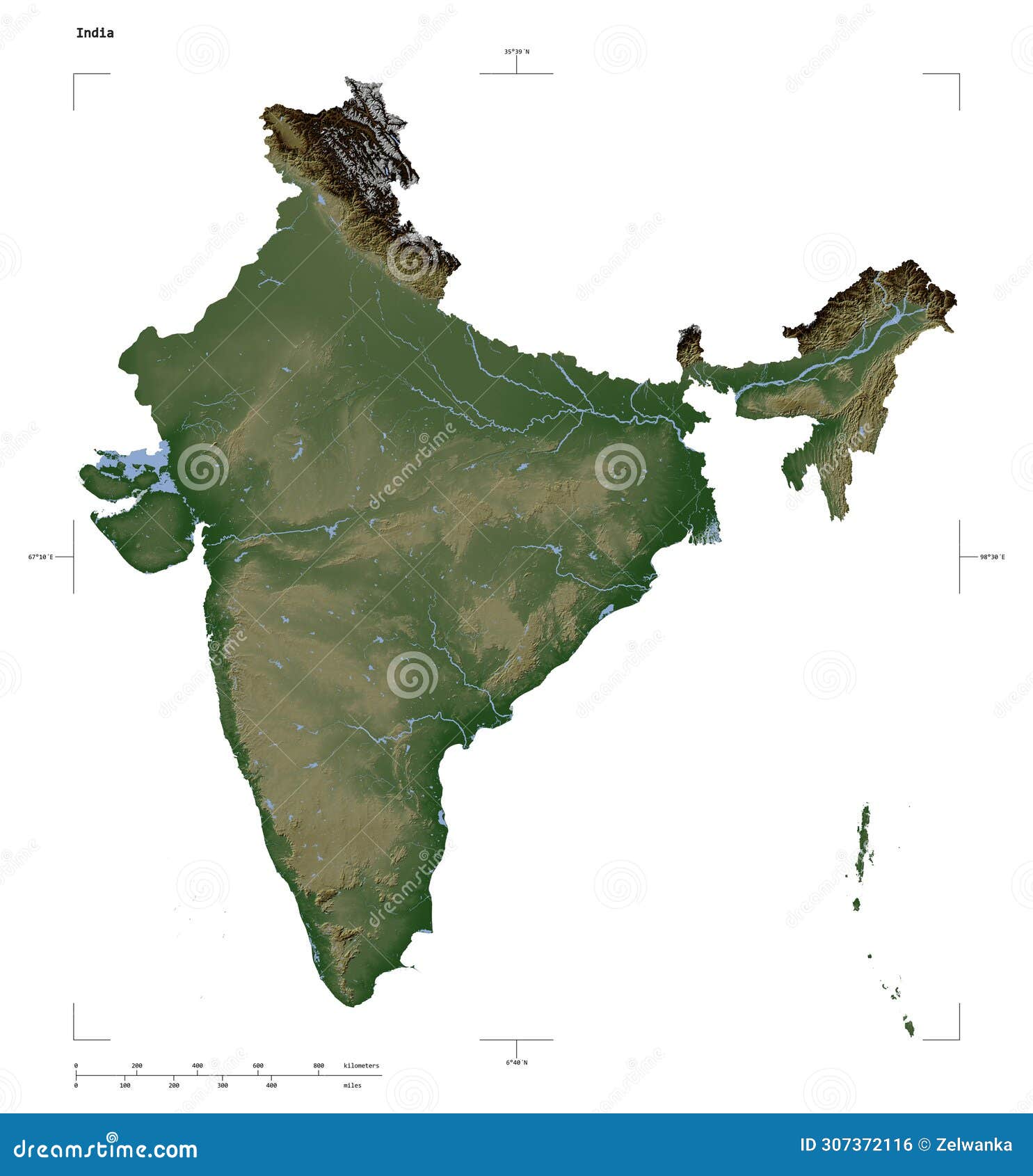 India shape on white. Pale stock illustration. Illustration of land ...