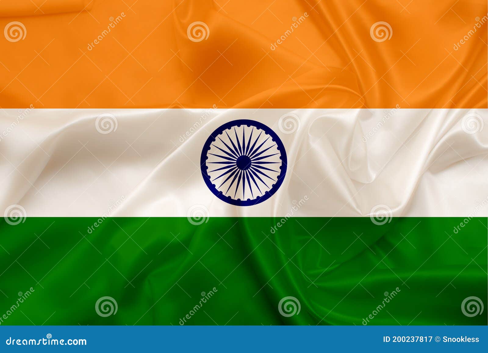 Flag Of India Over Tiger Vector Silhouette Illustration Isolated On ...