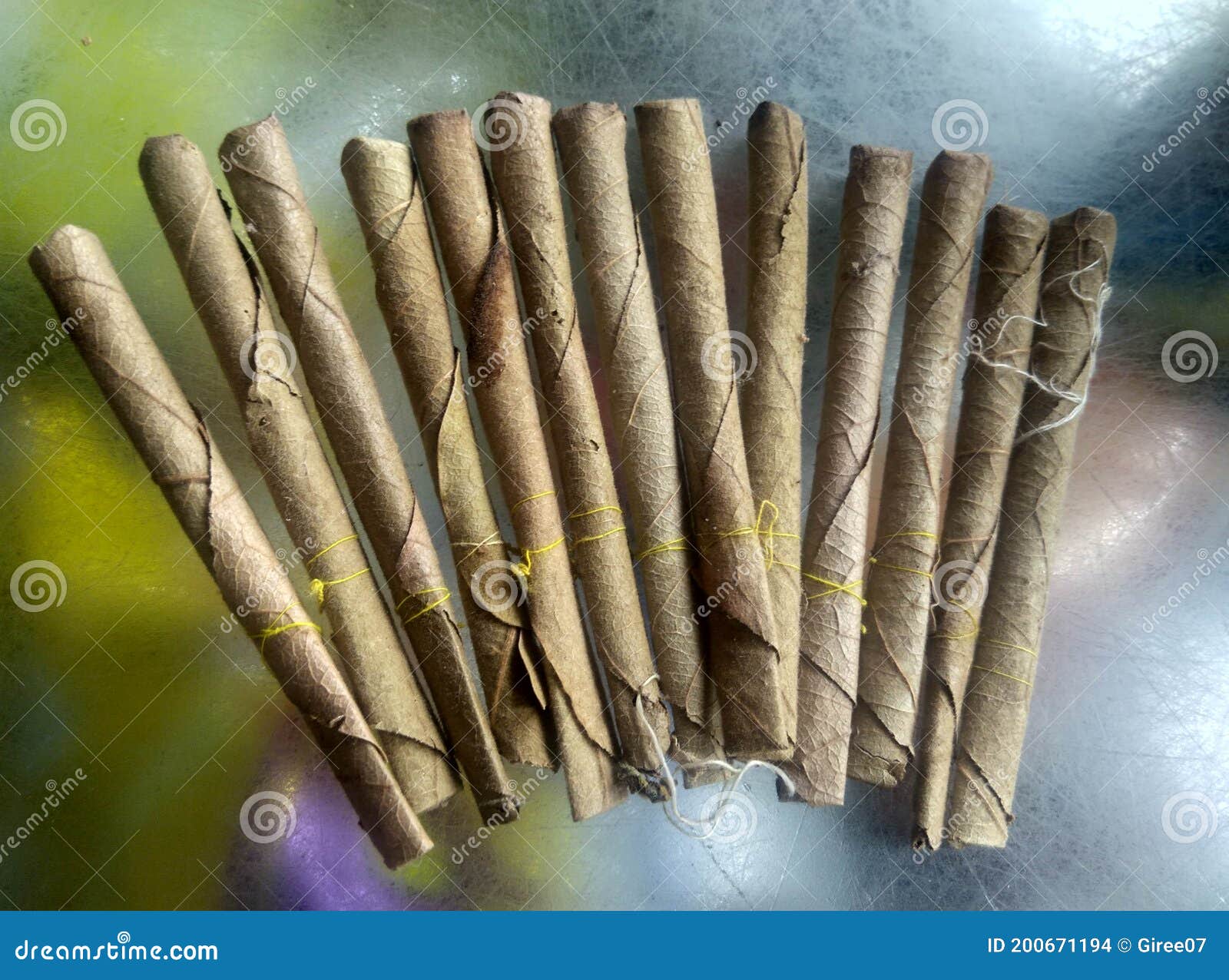 India Traditional Cigarette or Mini Cigar Stock Photo - Image of detail ...