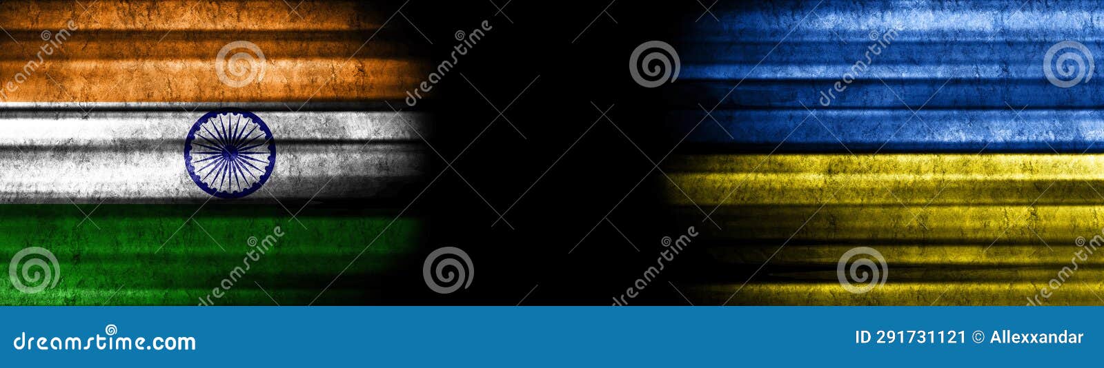 India and Ukraine Flags on Black Stock Image - Image of together ...