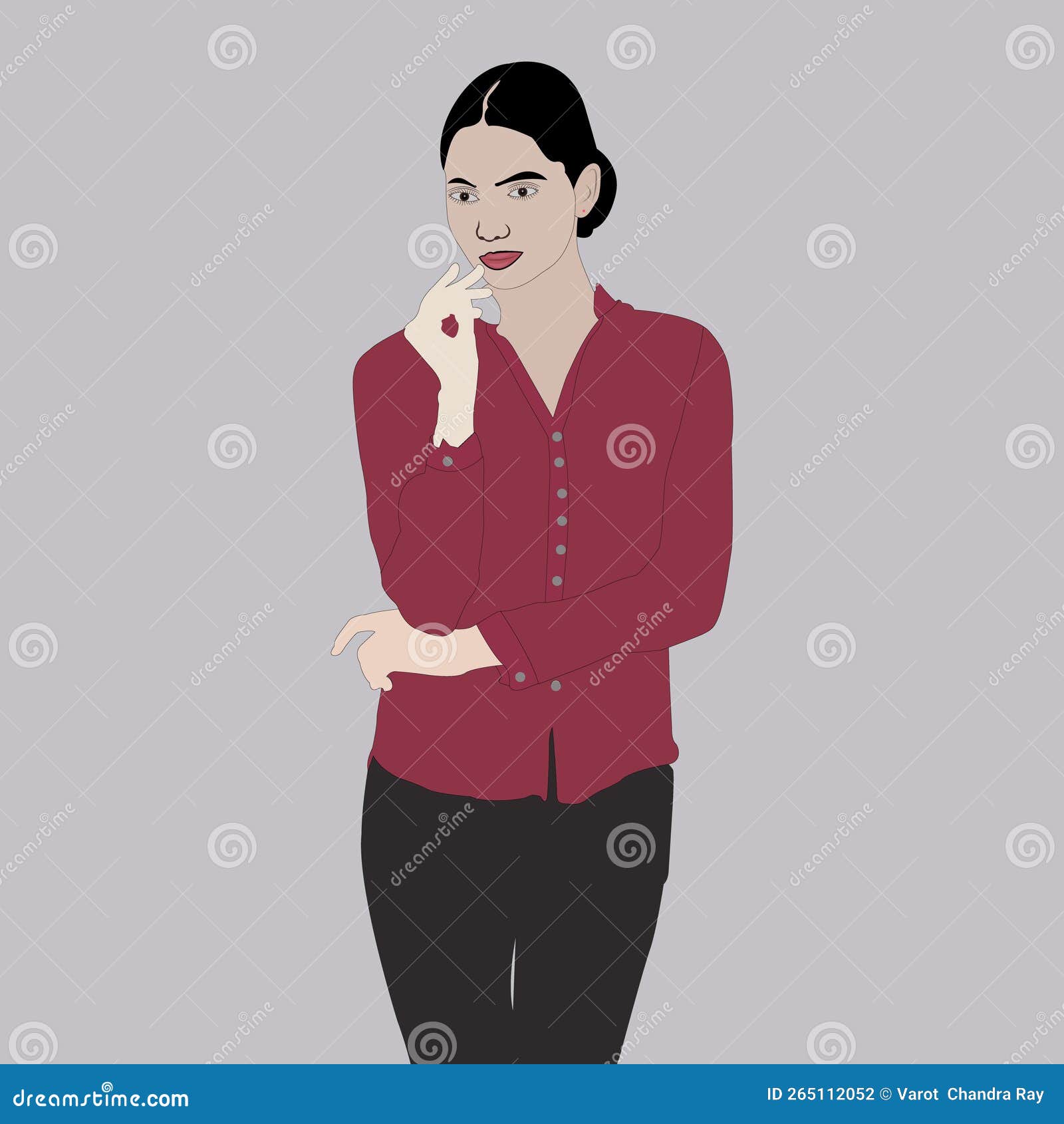 India Woman Avatar Vector Art Design Stock Vector - Illustration of ...