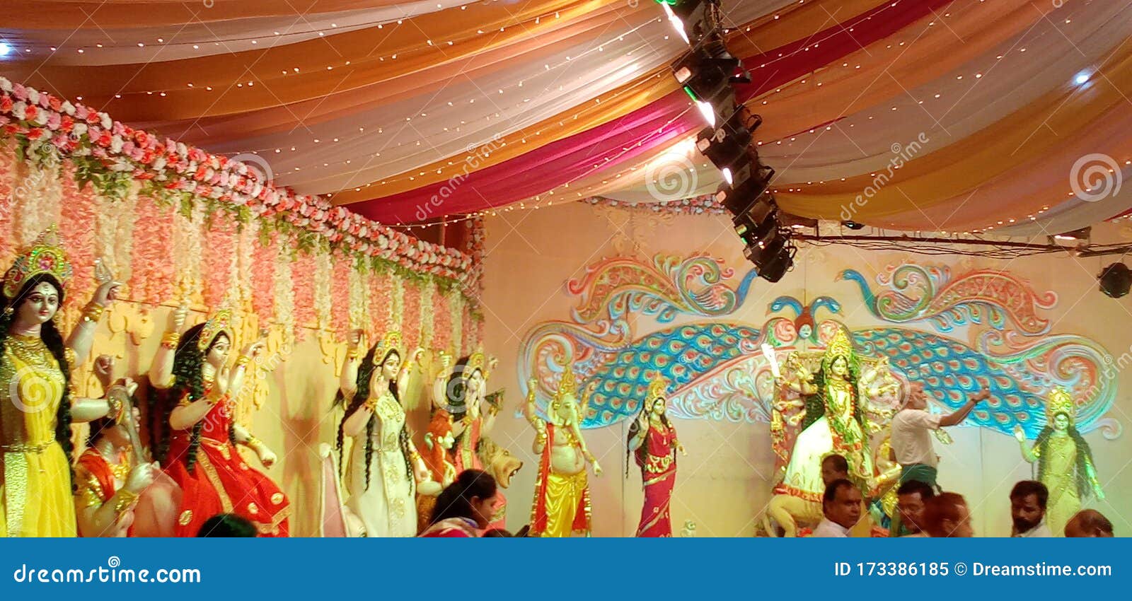 Indian All God Stachu with People Stock Image - Image of stachu, people ...