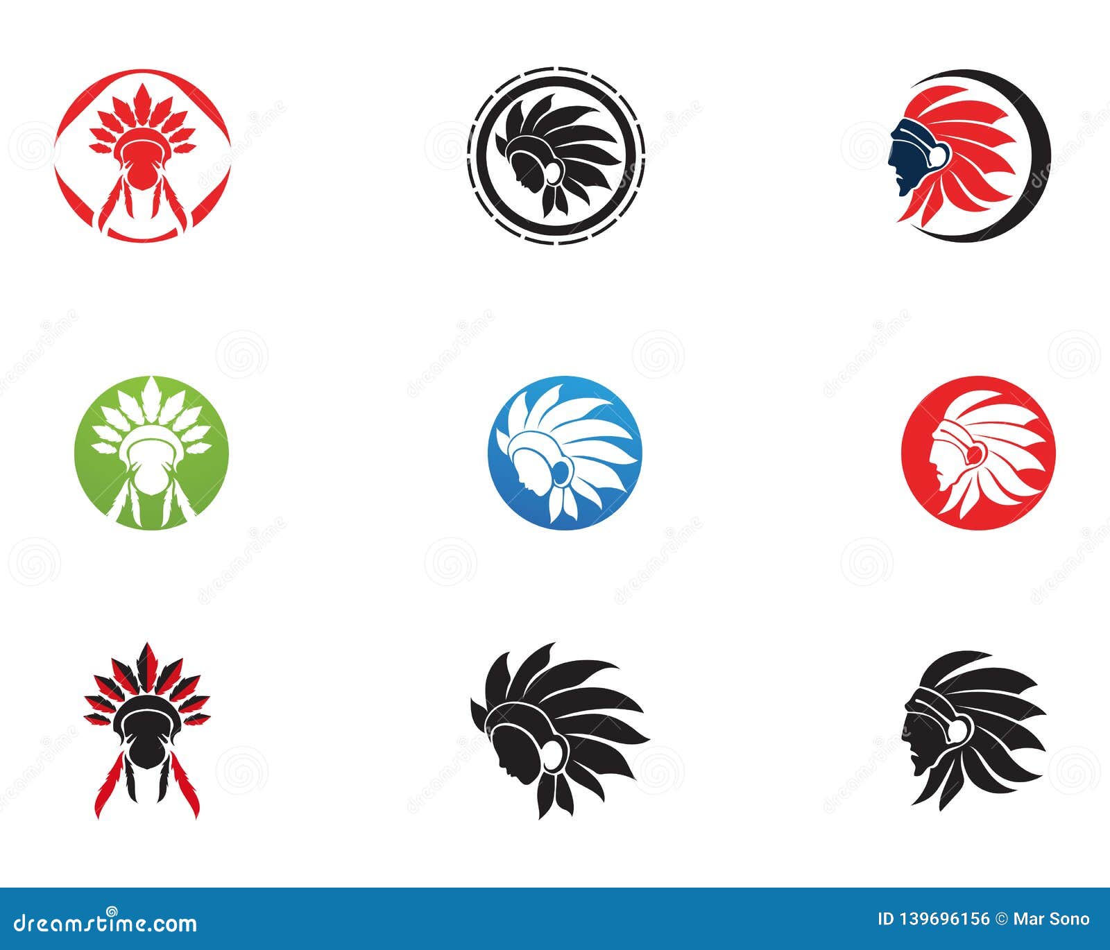 Indian Chief Mascot stock vector. Illustration of ancient - 139696156