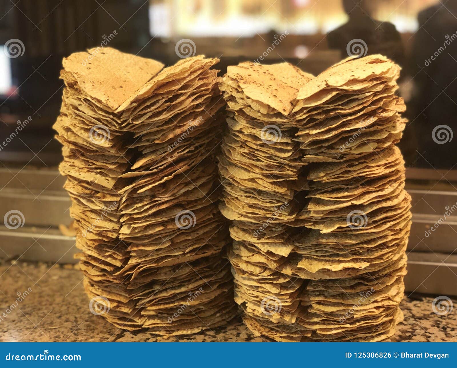 Poppadum stock photo. Image of papad, dinner, delicious - 125306826