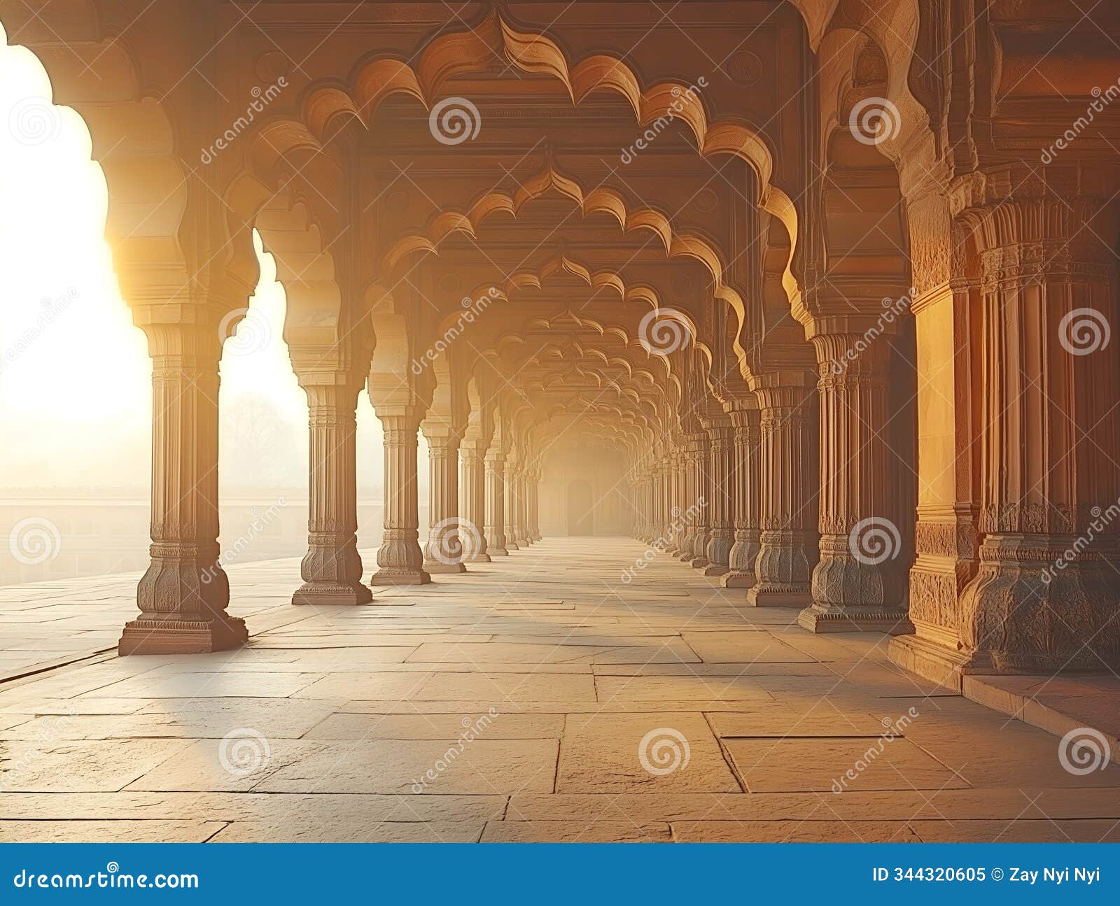 Indian Arches In Old Temple Stock Photography | CartoonDealer.com ...