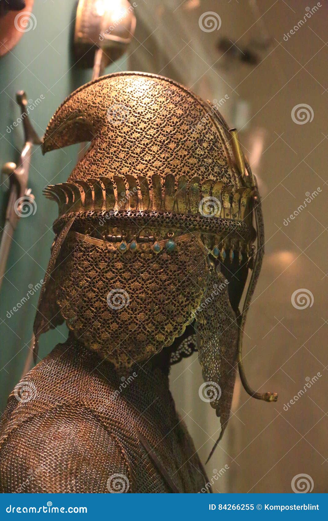 Indian armor closeup stock image. Image of front, elegant - 84266255