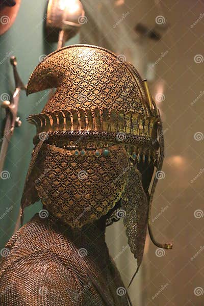Indian armor closeup stock image. Image of front, elegant - 84266255