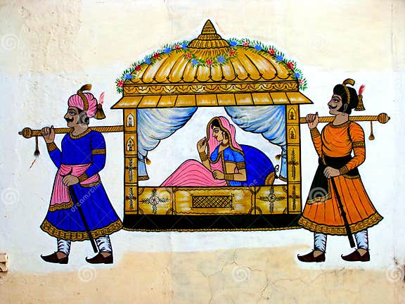 Indian Art stock illustration. Illustration of guards - 12838217