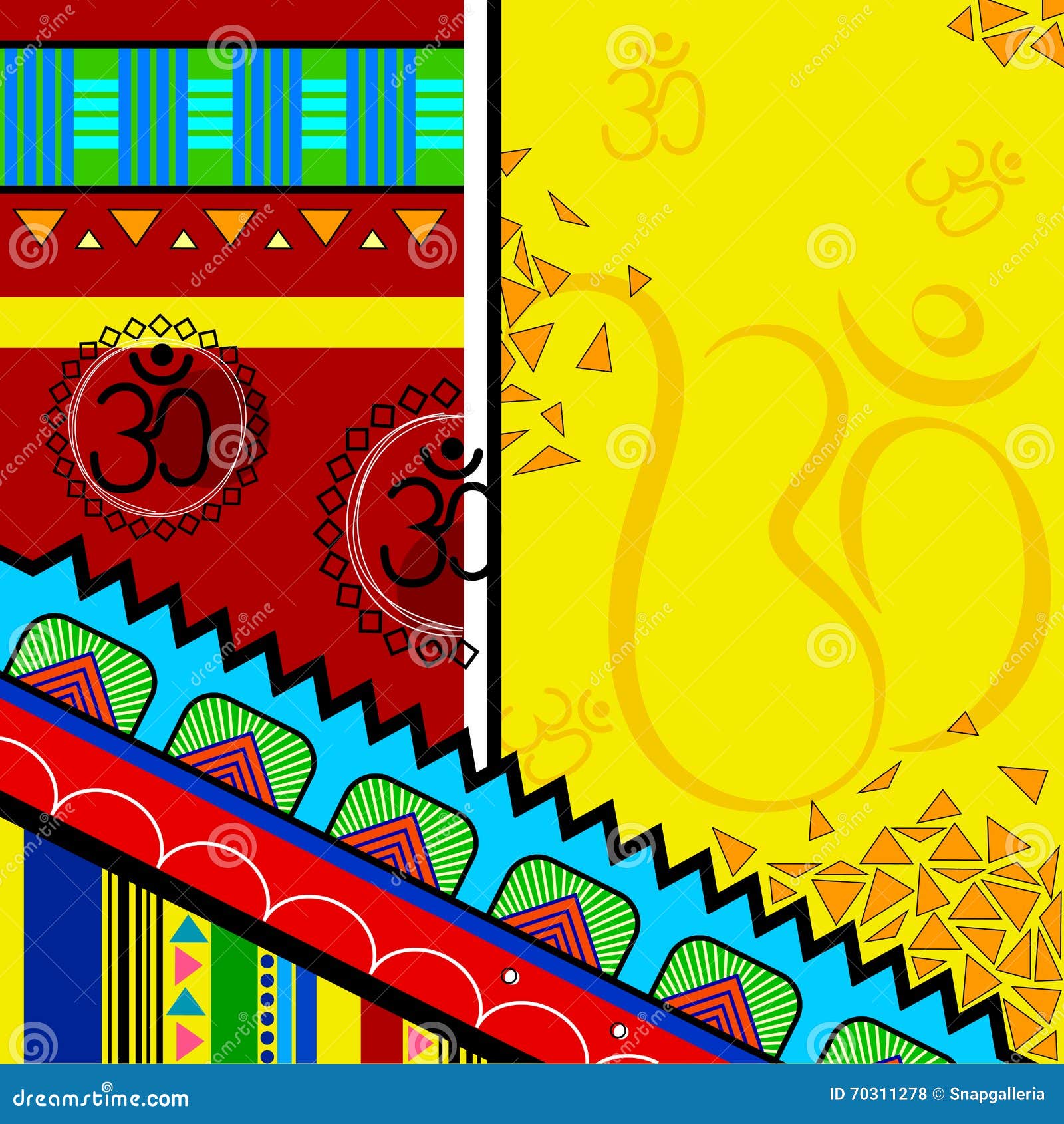 Indian Art background stock vector. Illustration of background - 70311278