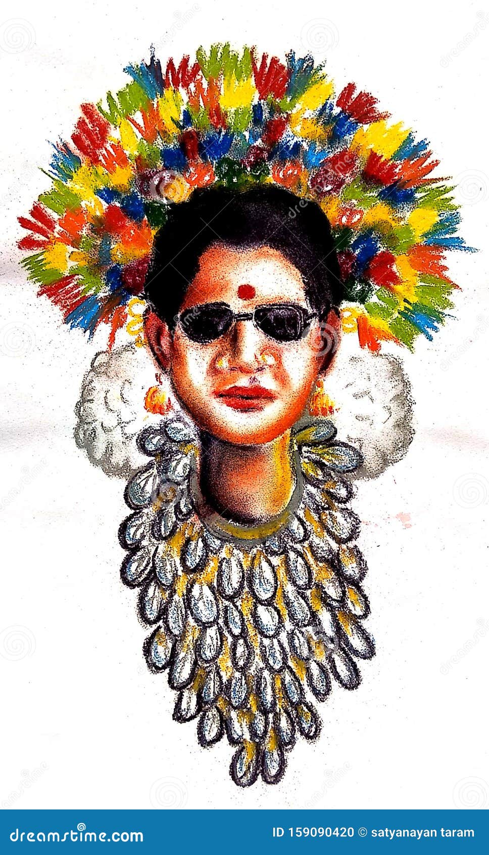 Indian art stock illustration. Illustration of indian - 159090420