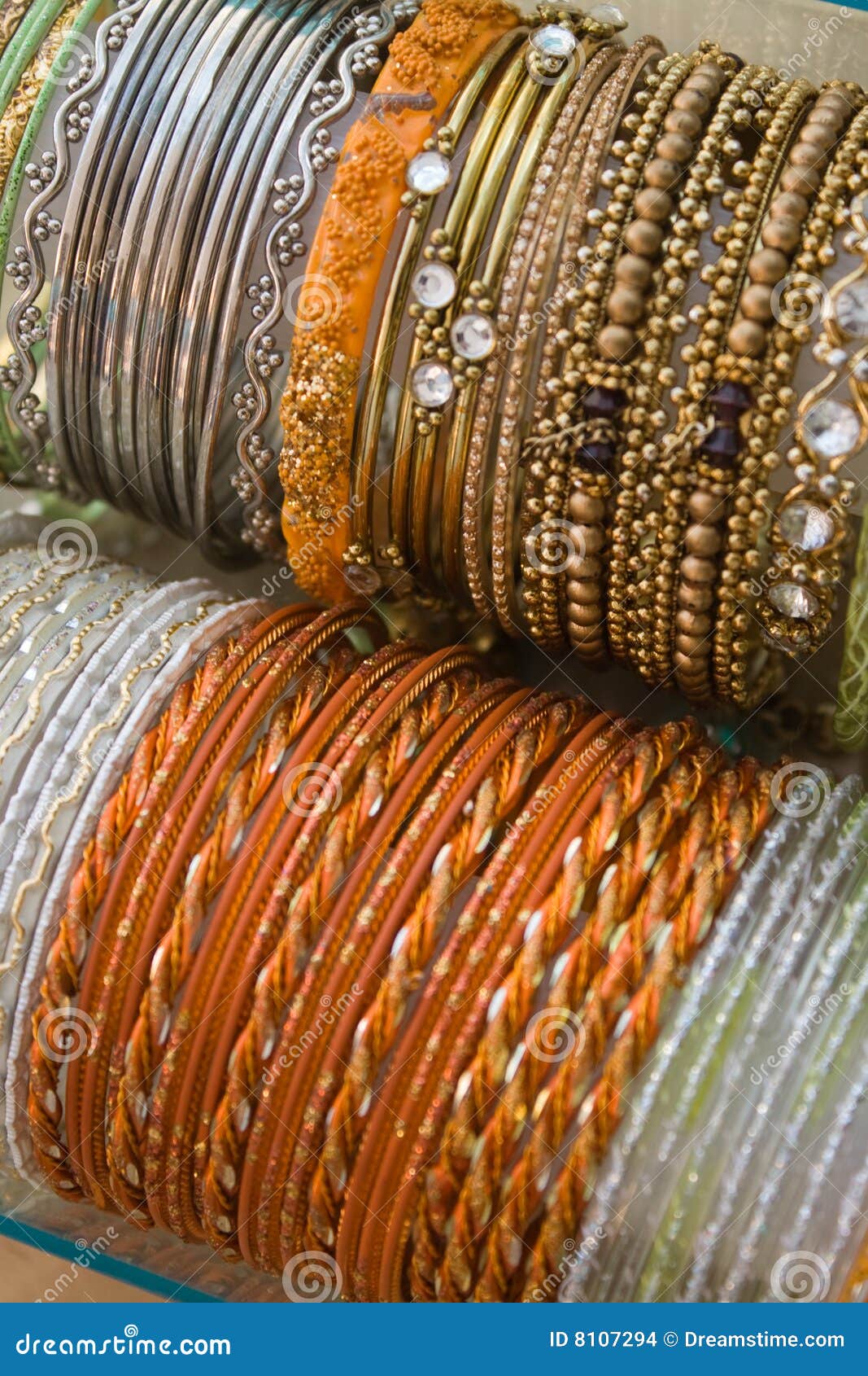 Indian Bangles stock photo. Image of yellow, indian, material - 8107294