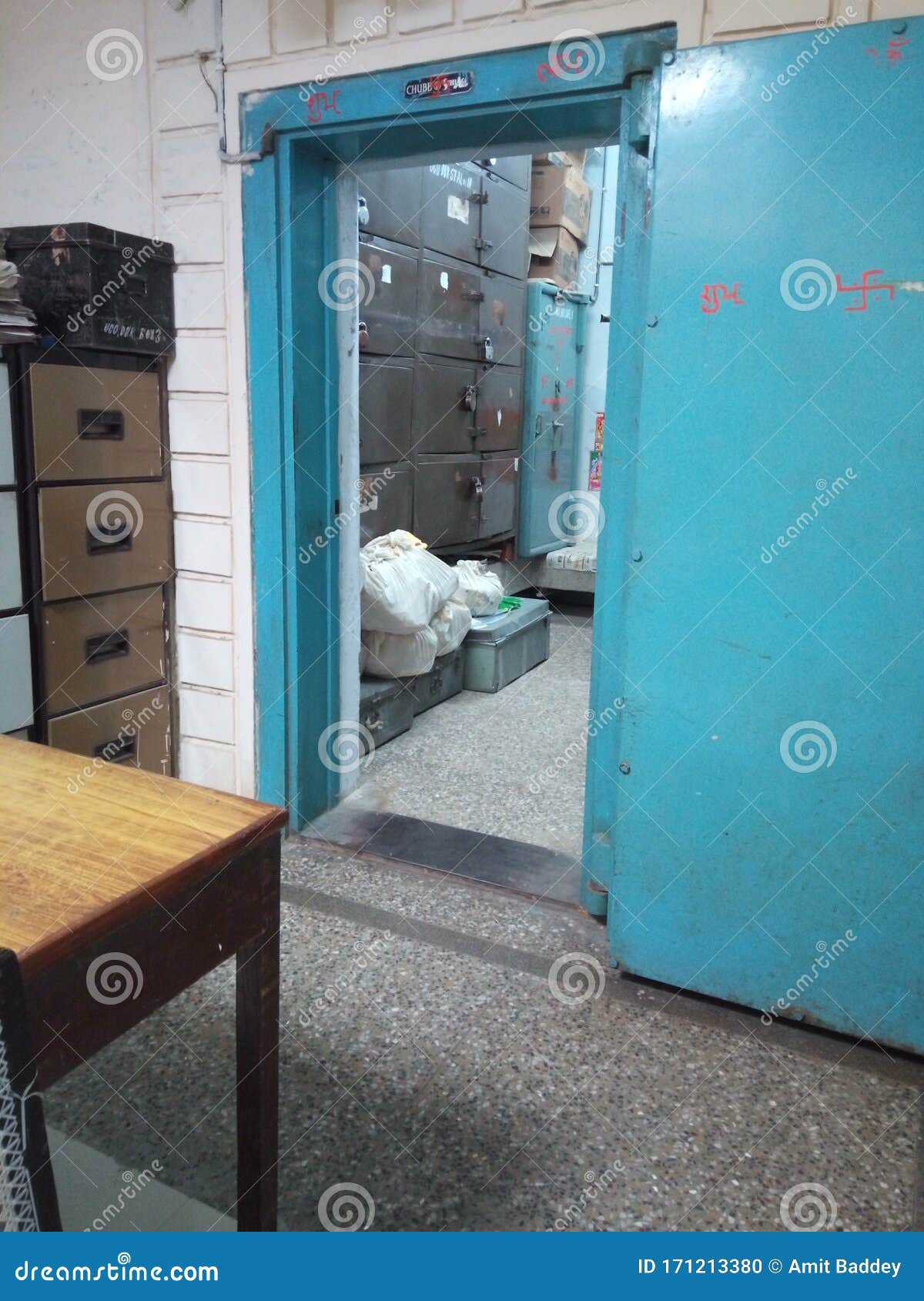 Indian Bank Locker Picture Dabra Stock Photo - Image of bank, locker ...