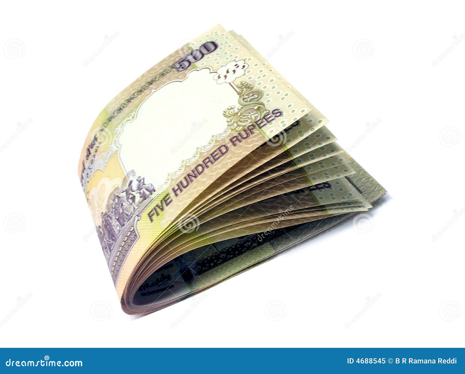 Indian Bank Note-INR 500 stock image. Image of folded - 4688545