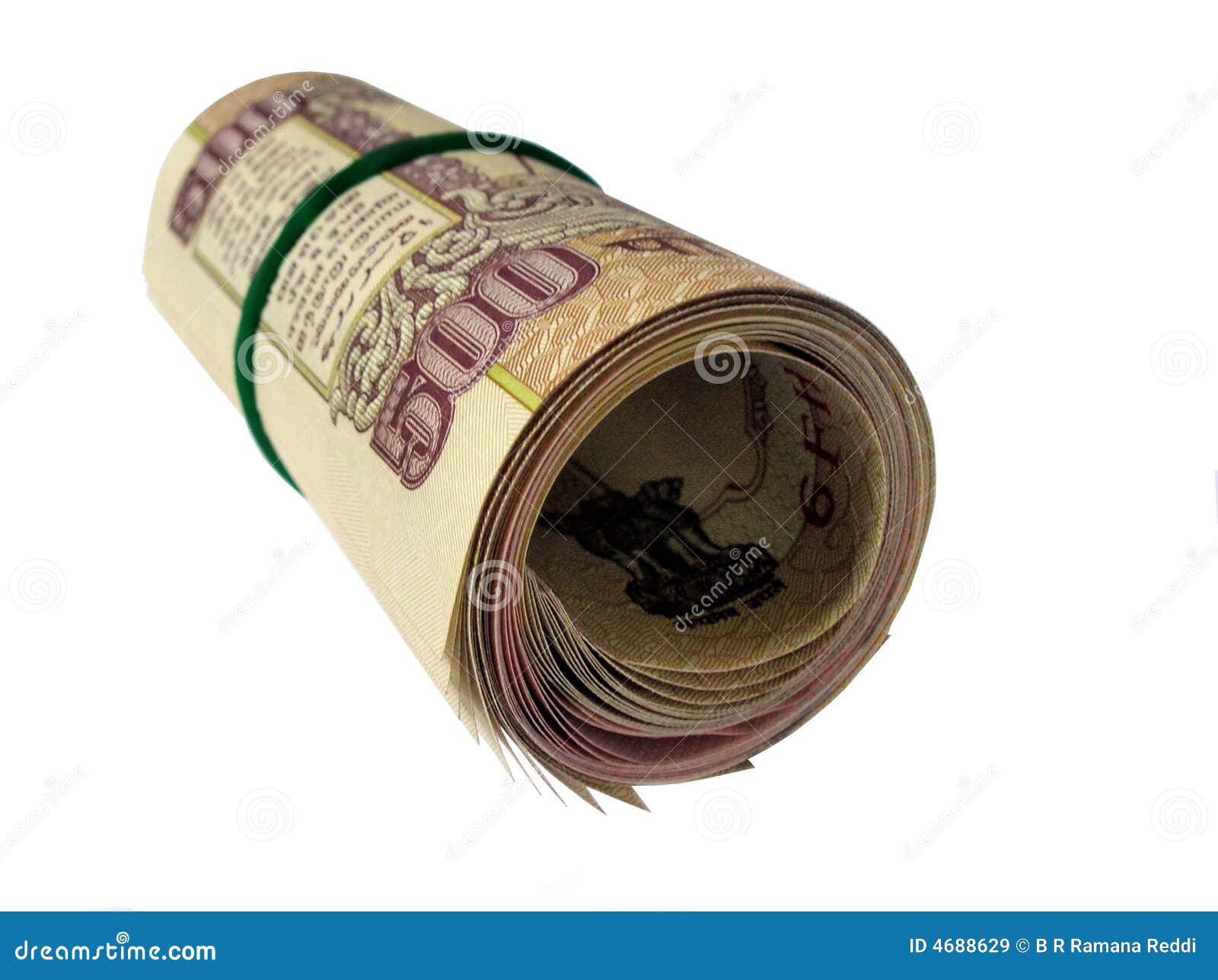 Indian Bank Note-INR 500 Folded Stock Image - Image of multiple ...