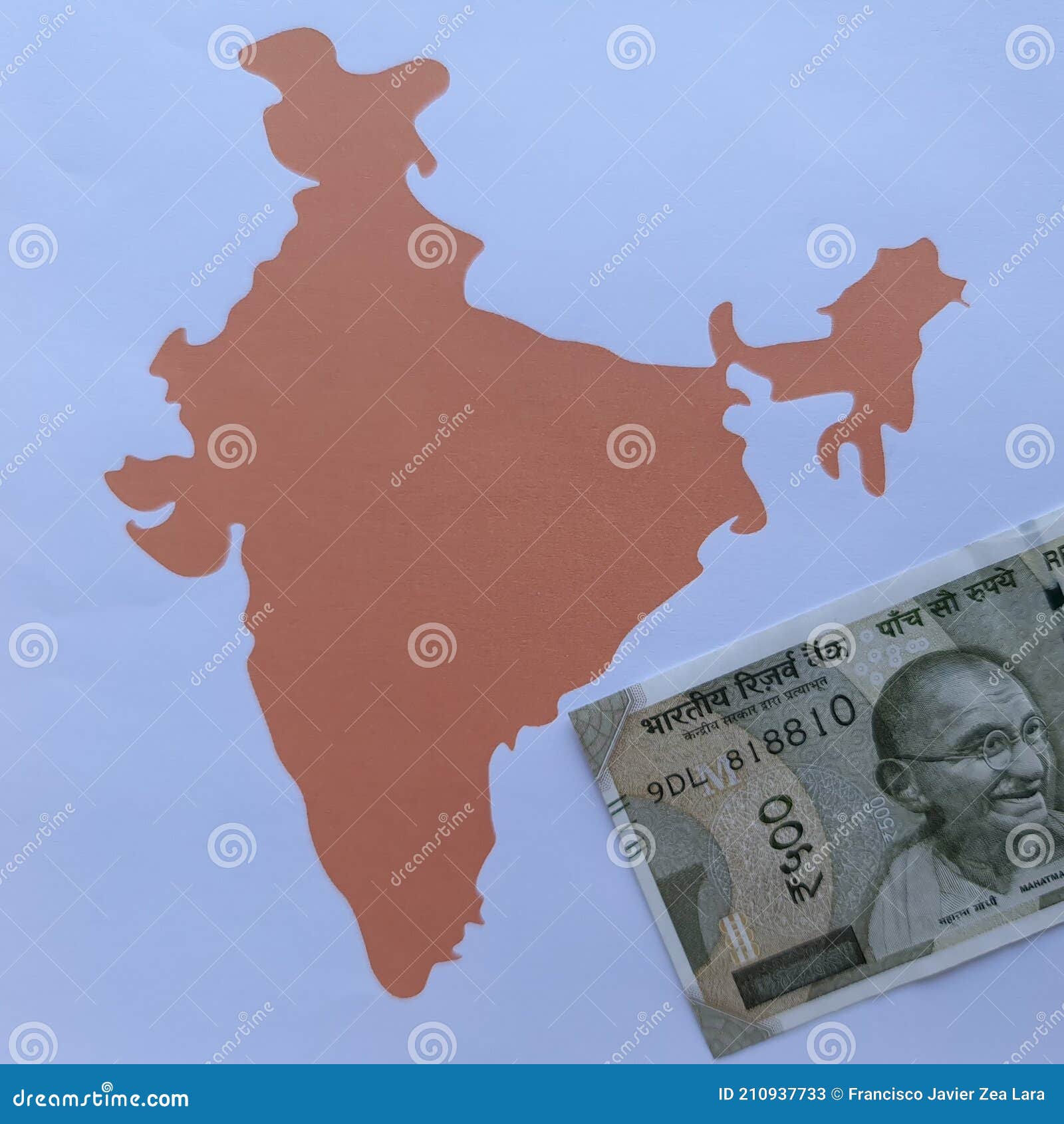 Indian Banknote Of 100 Rupees Stock Photography | CartoonDealer.com ...