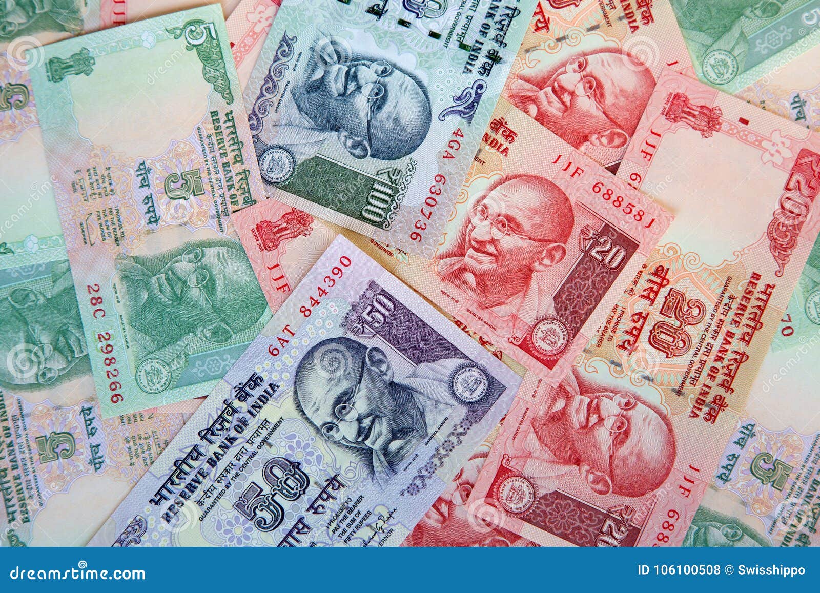 Indian banknotes stock photo. Image of legal, credit - 106100508