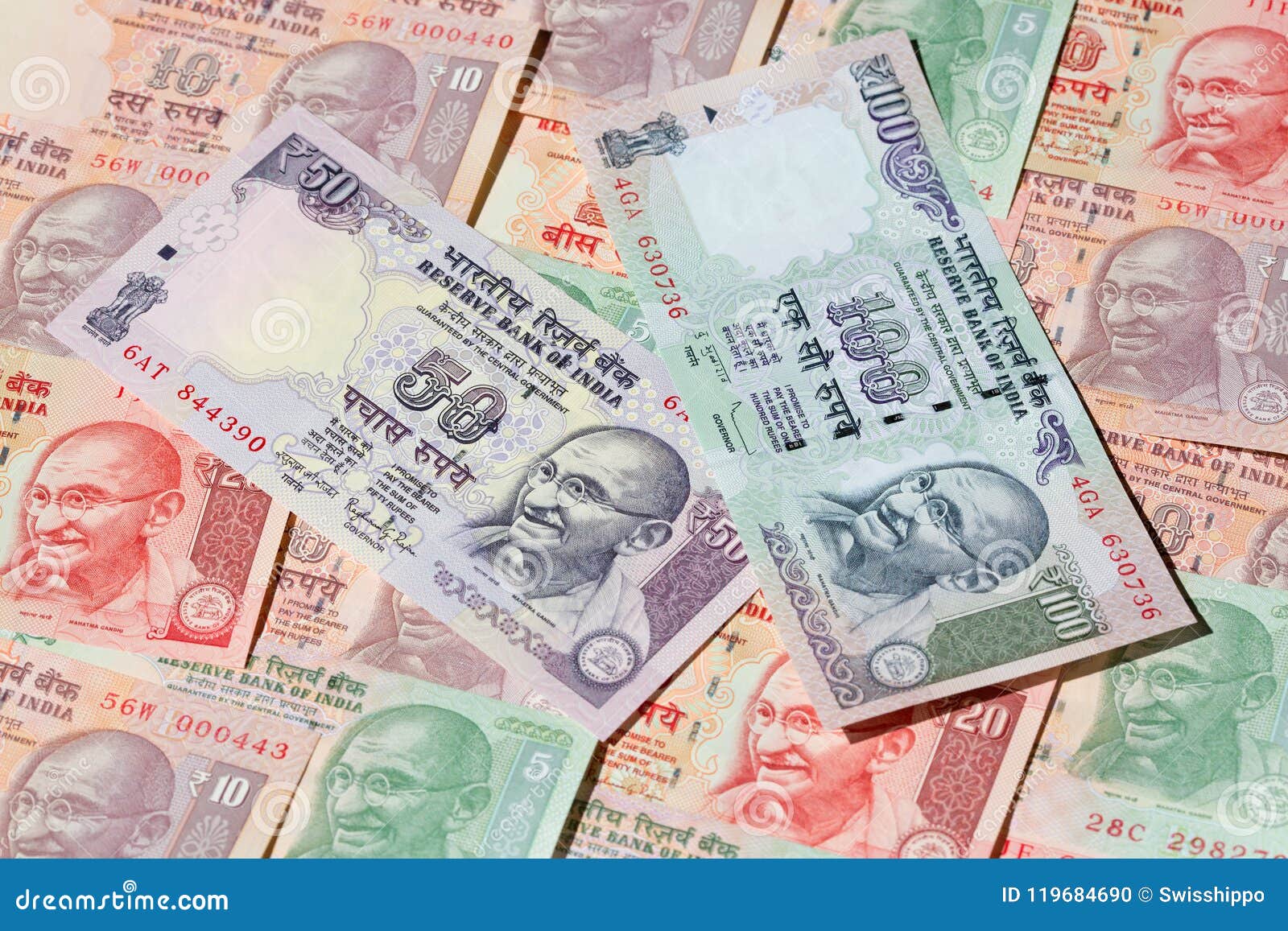 Indian banknotes stock photo. Image of cash, india, indian - 119684690