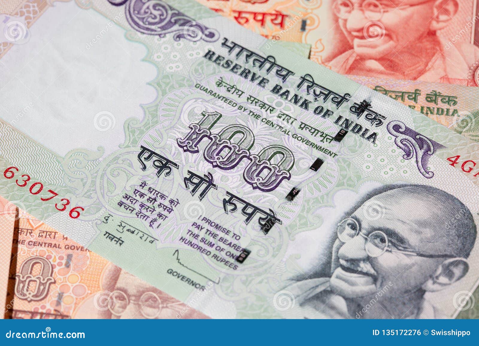 Indian banknotes stock photo. Image of cash, denomination - 135172276