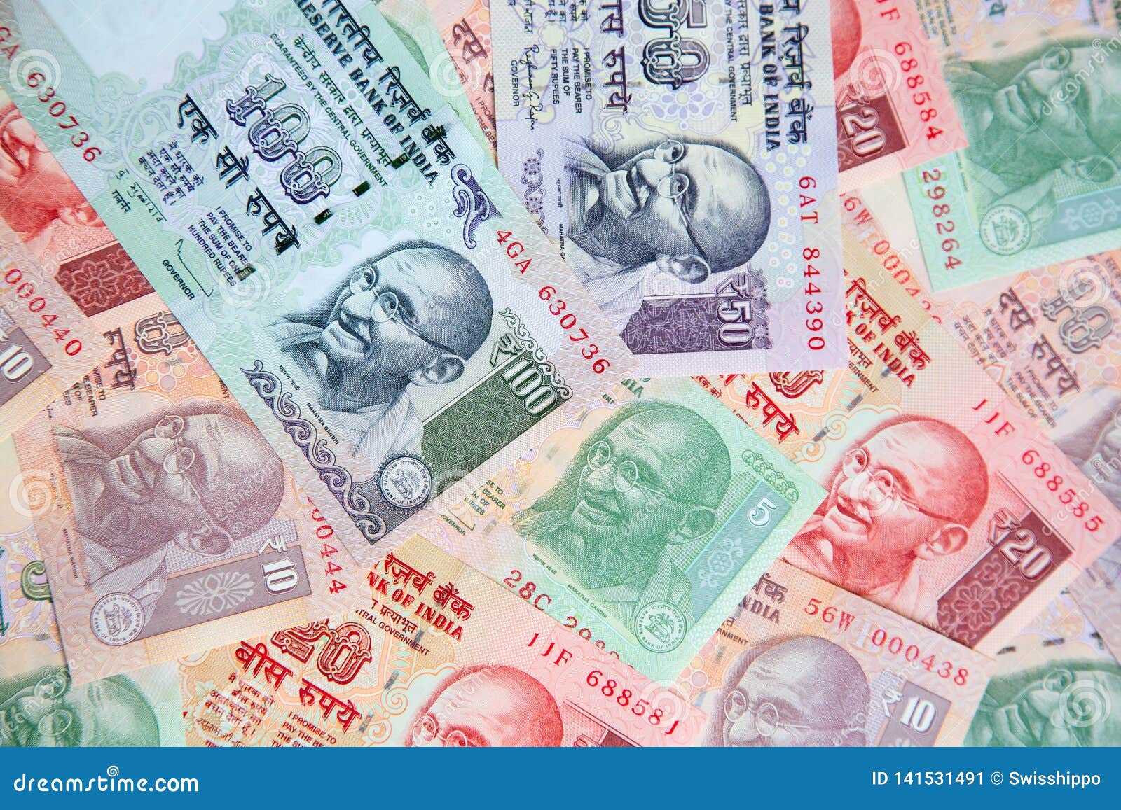 Indian banknotes stock image. Image of mahatma, india - 141531491