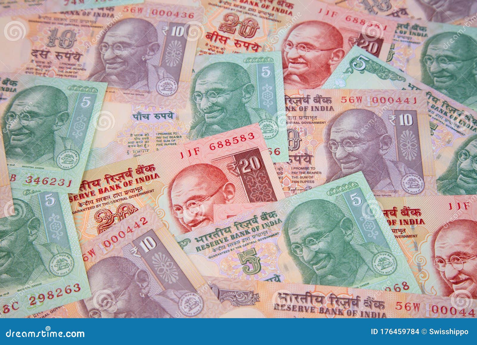 Indian banknotes stock photo. Image of asia, bill, currency - 176459784