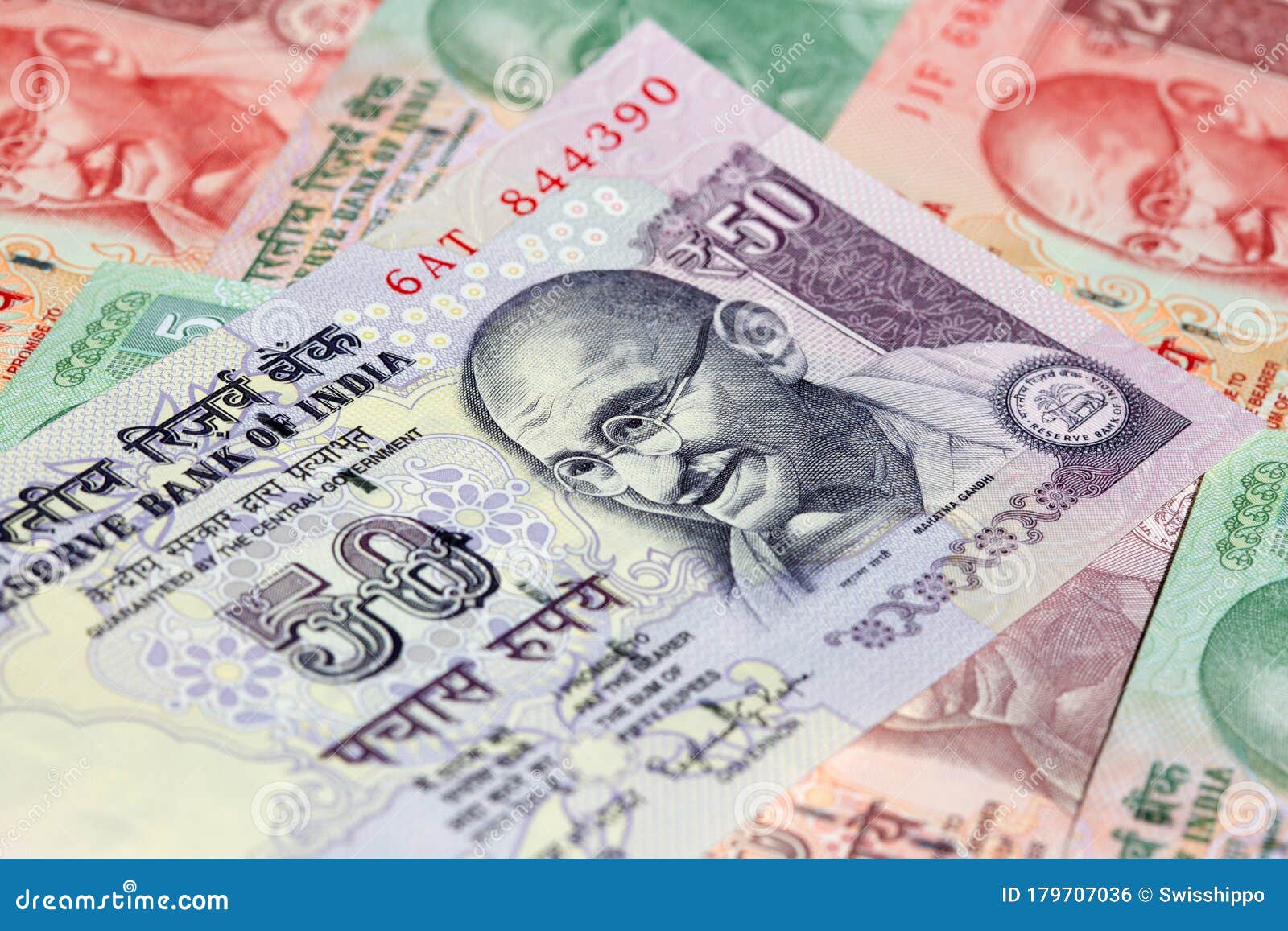 Indian banknotes stock photo. Image of banknote, mahatma - 179707036