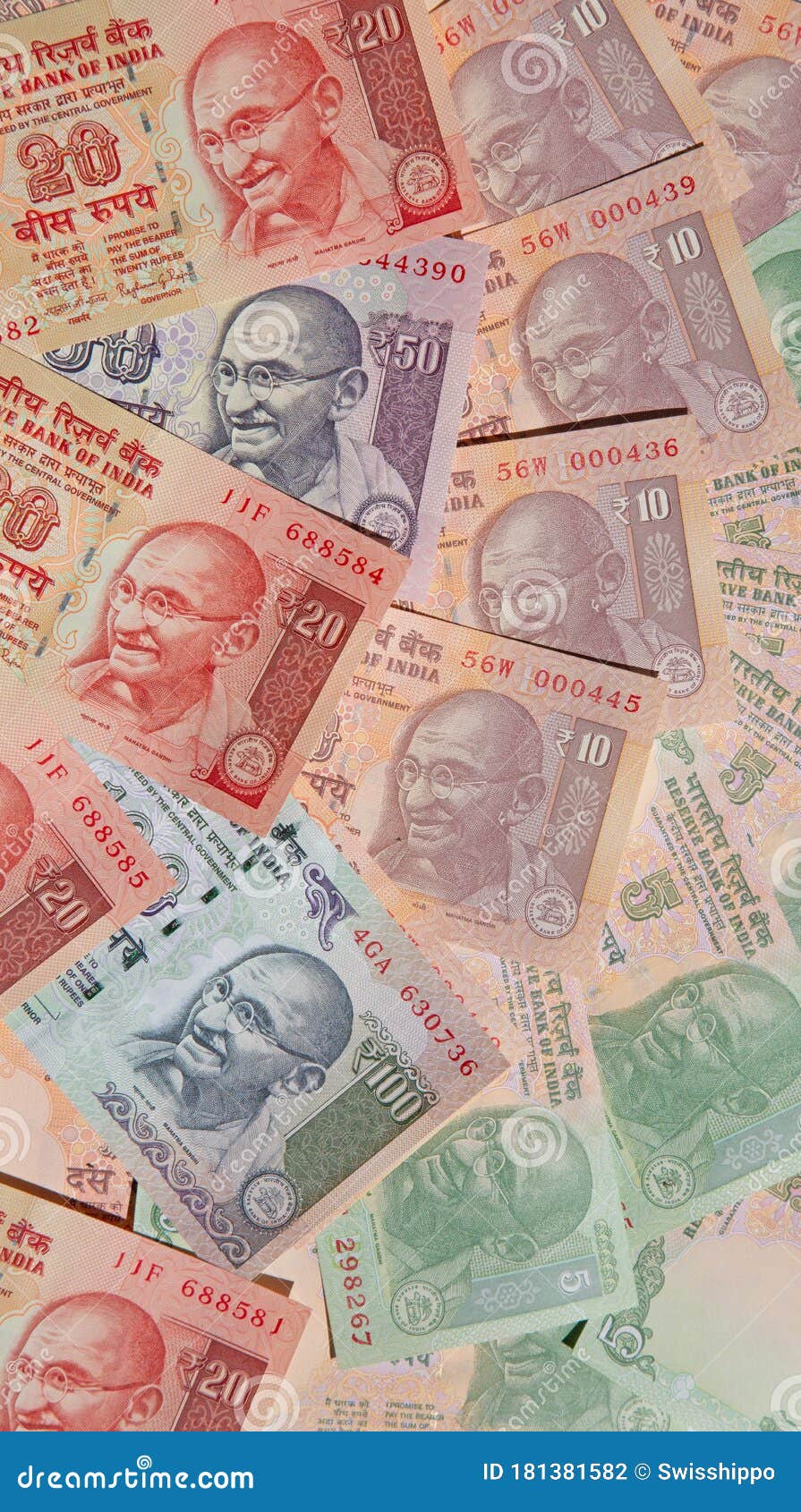 Indian banknotes stock photo. Image of note, saving - 181381582