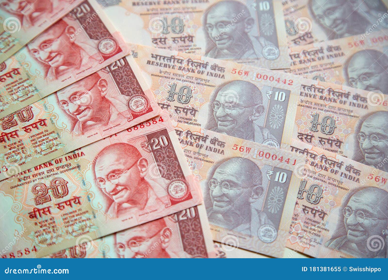 Indian banknotes stock image. Image of value, reserve - 181381655
