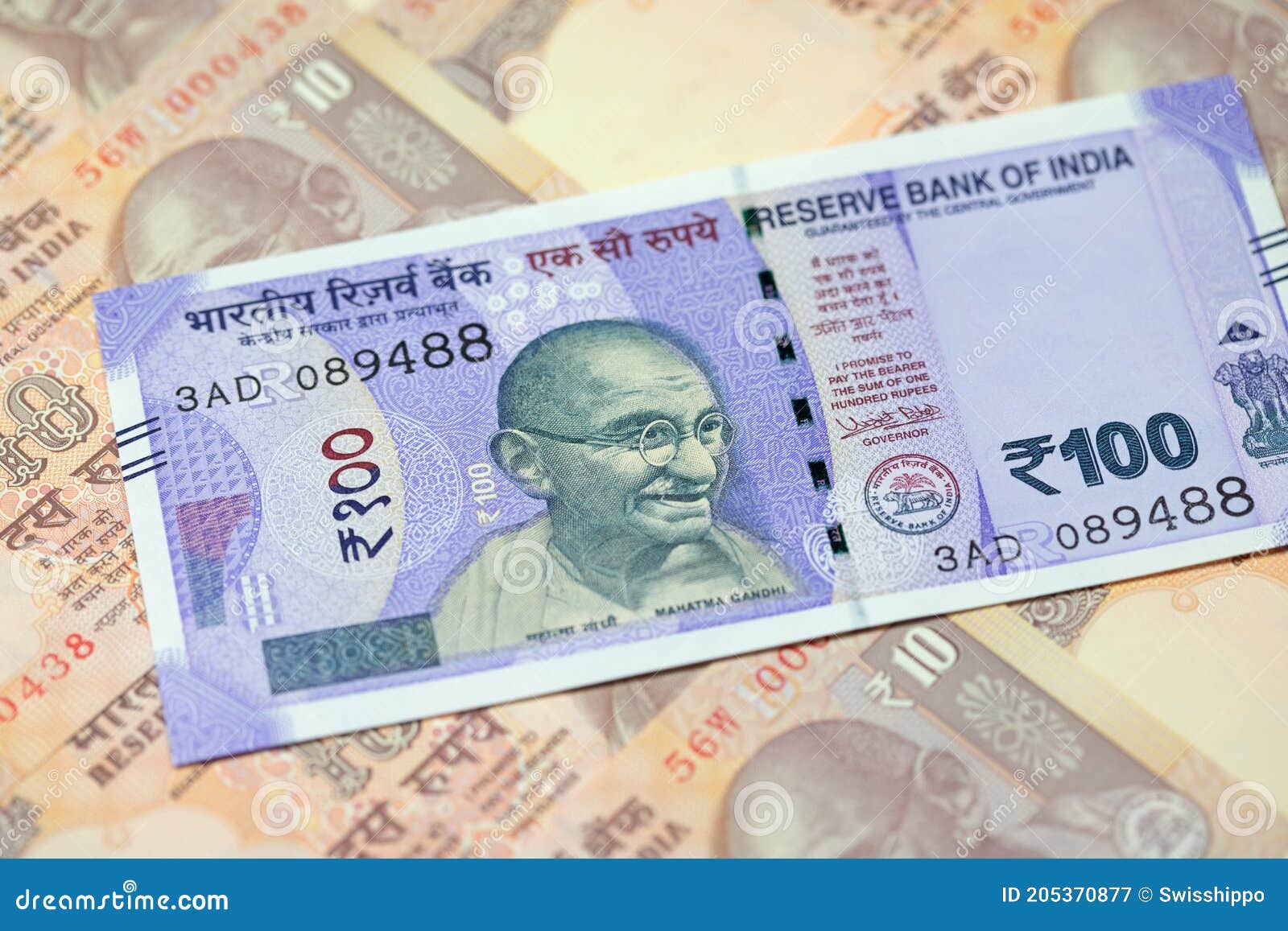 Indian banknotes stock image. Image of currency, bill - 205370877