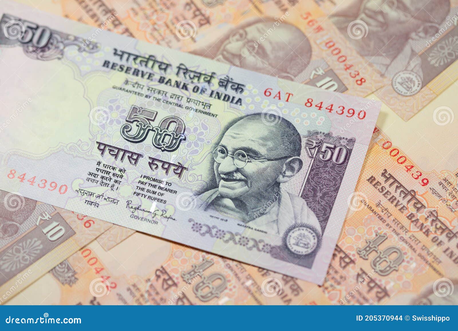 Indian banknotes stock photo. Image of bill, indian - 205370944