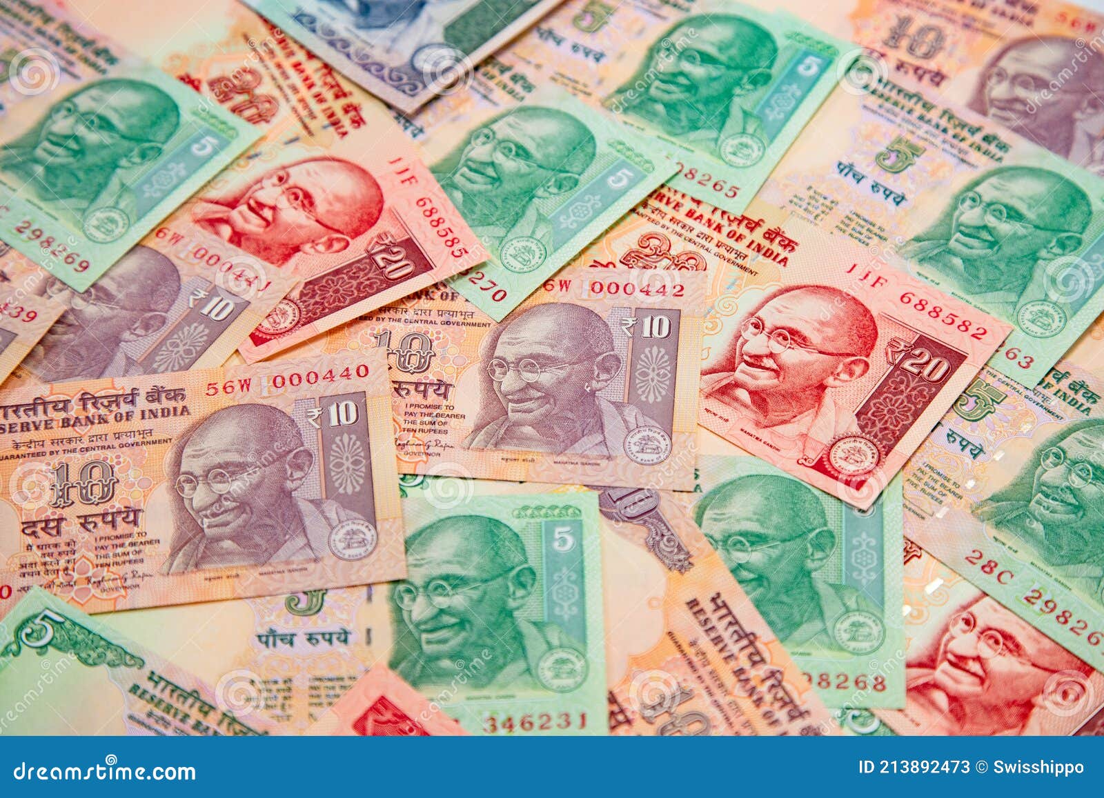 Indian banknotes stock image. Image of asia, foreign - 213892473
