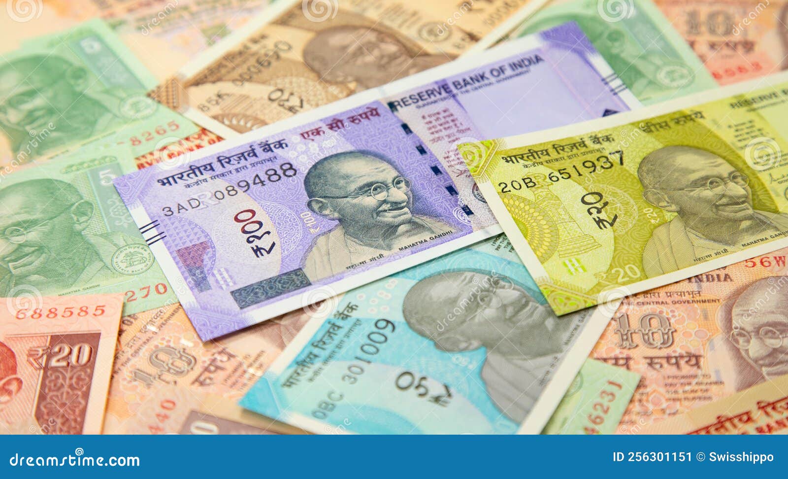 Indian banknotes stock image. Image of banking, income - 256301151