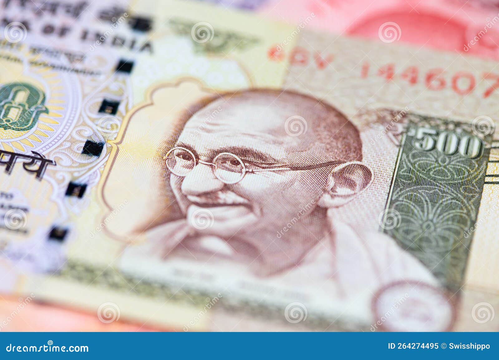 Indian banknotes stock image. Image of note, exchange - 264274495