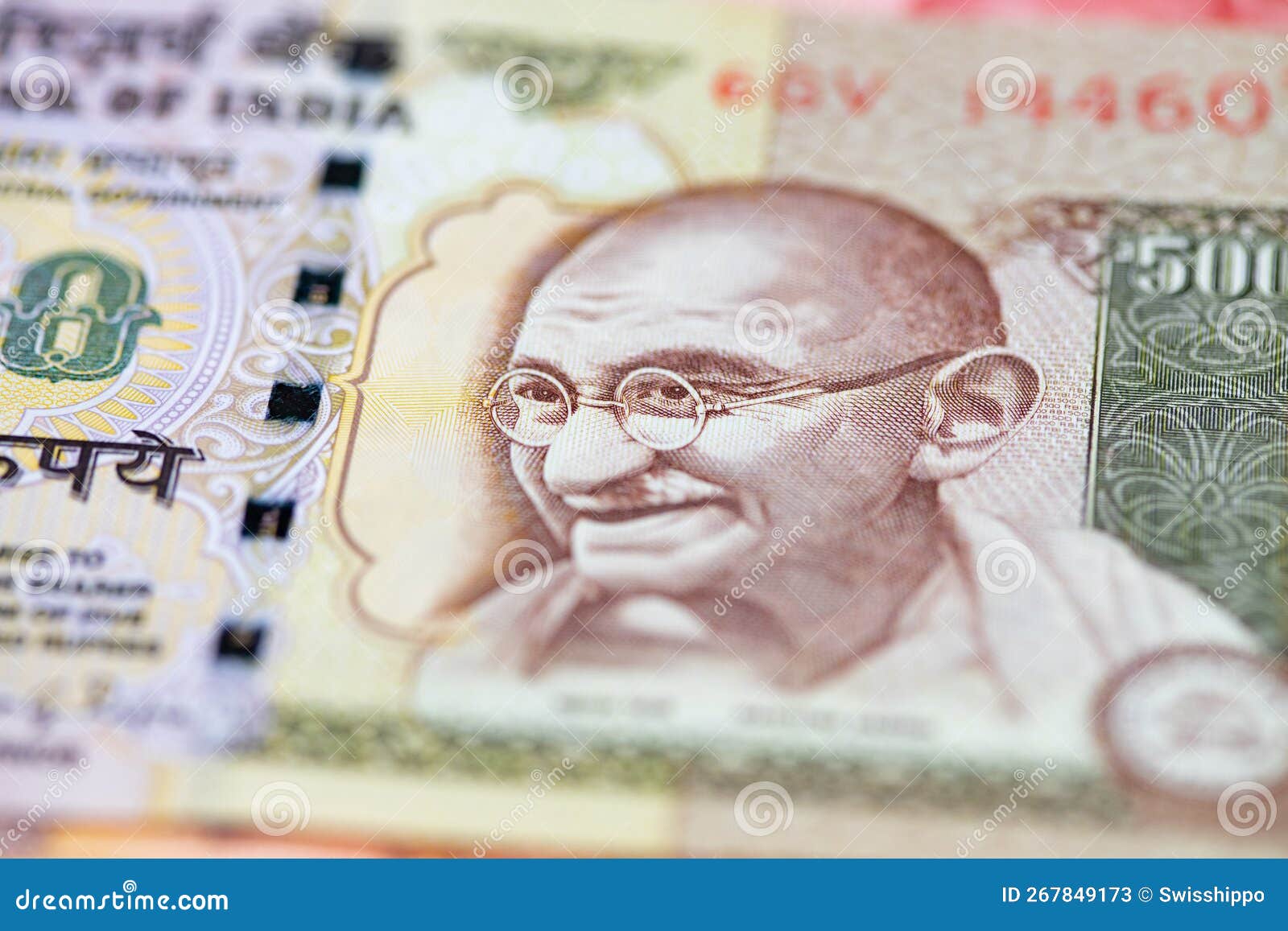 Indian banknotes stock image. Image of exchange, expense - 267849173