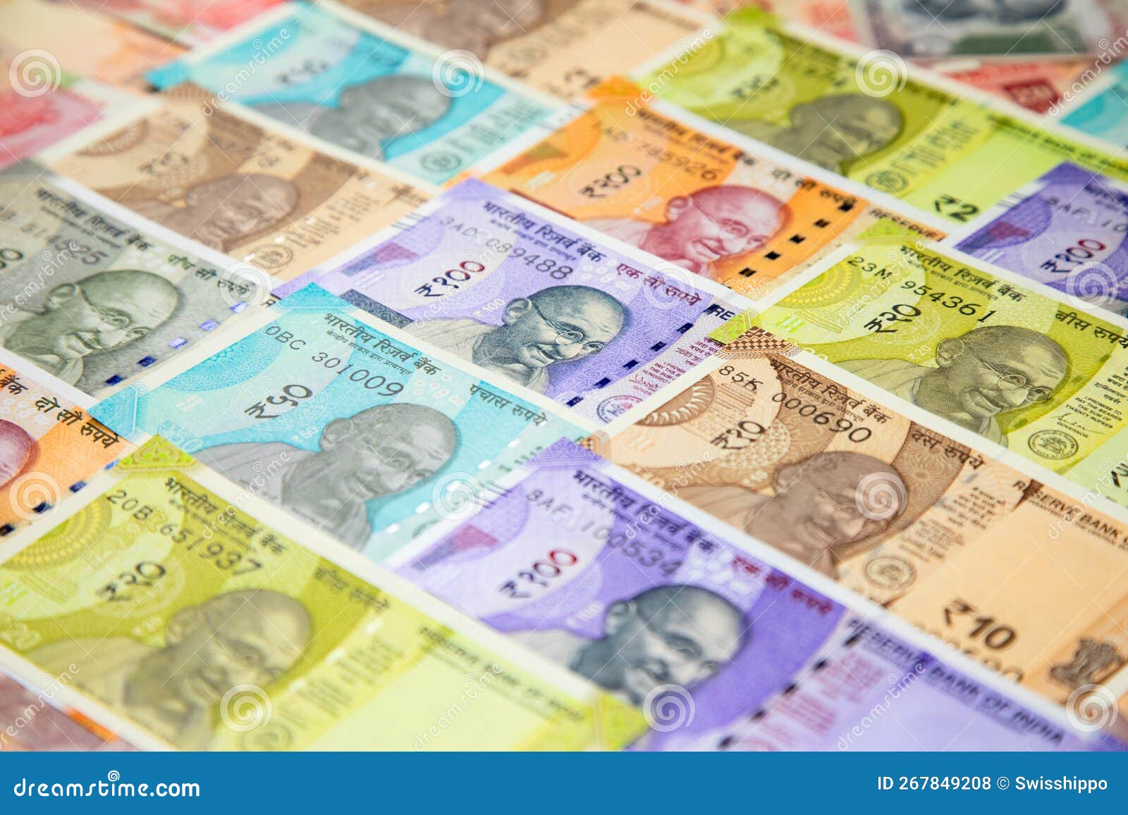 Indian banknotes stock photo. Image of freedom, government - 267849208